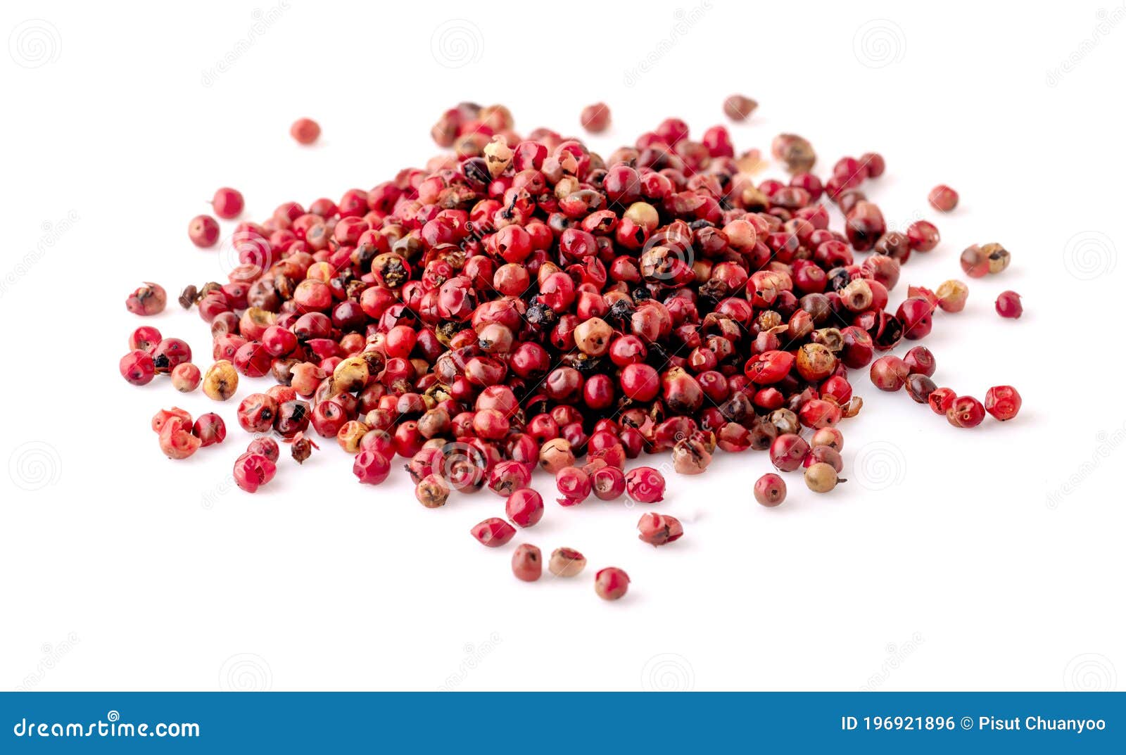 Pimienta Rosa Aislada En Fondo Blanco Foto de archivo - Imagen de sabor ...