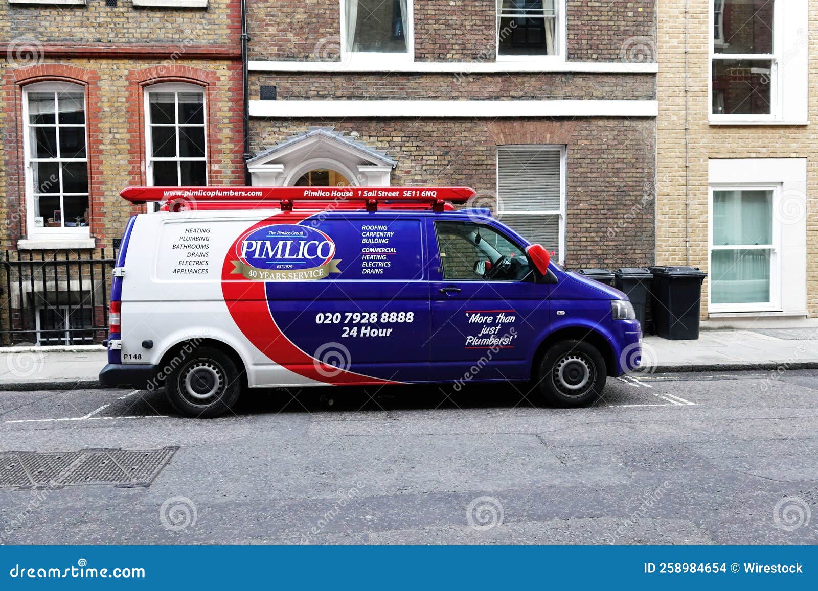 Pimlico Plumbers Van on a Call Out Editorial Stock Image - Image of ...