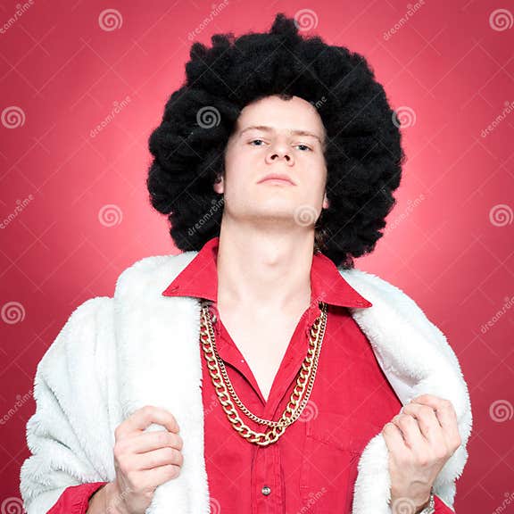 Pimp stock photo. Image of pimp, confronting, bling, afro - 13279330