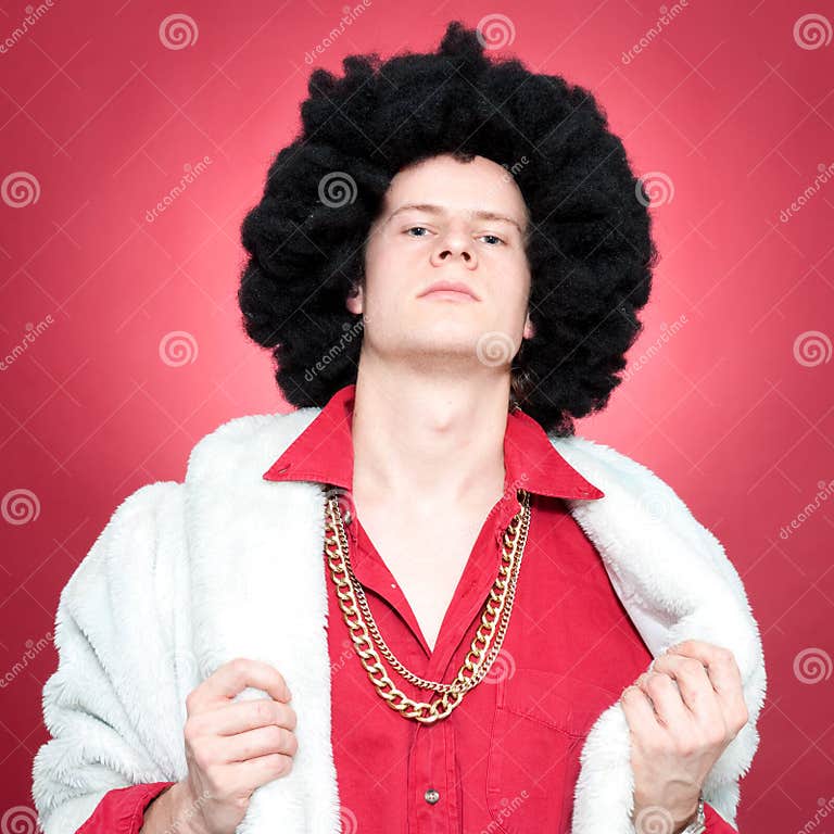 Pimp stock photo. Image of pimp, confronting, bling, afro - 13279330
