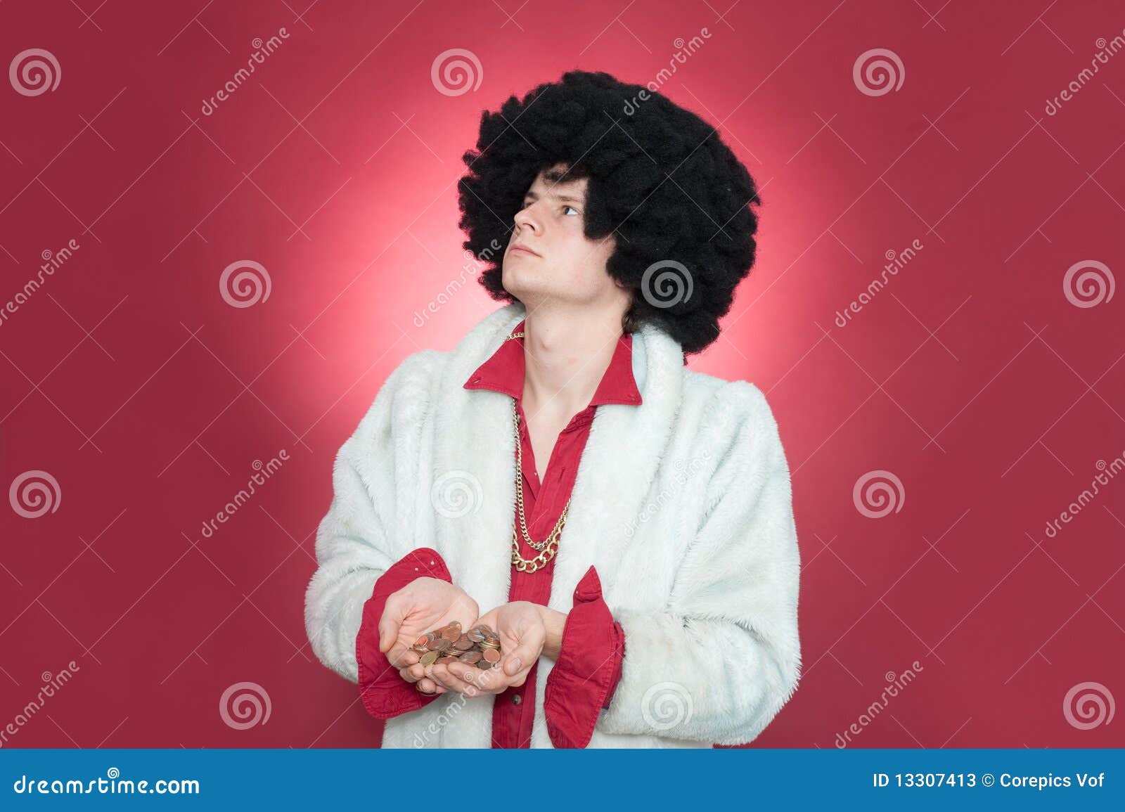 Pimp stock afbeelding. Image of pence, droevig, zwart - 13307413