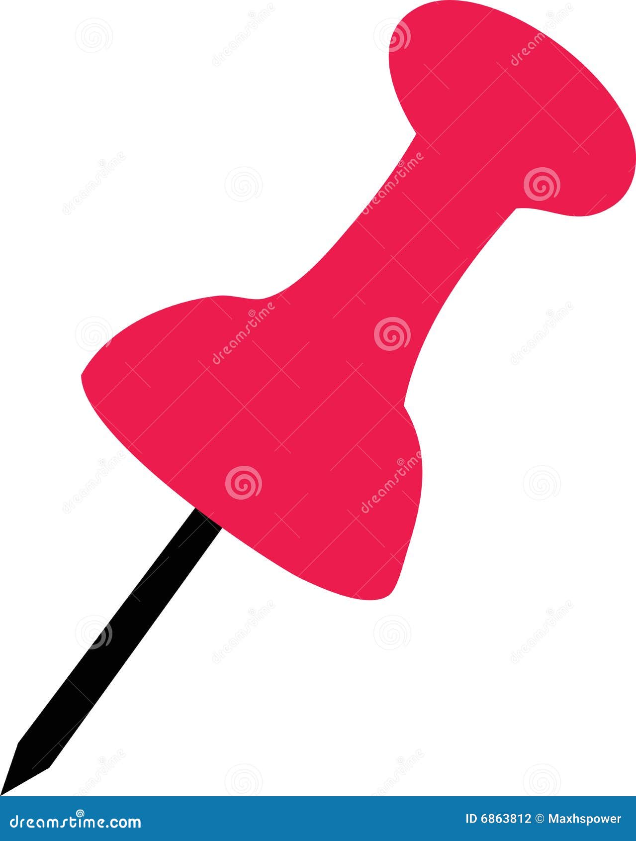 Pin illustration stock. Illustration of remarque, symbole - 6863812