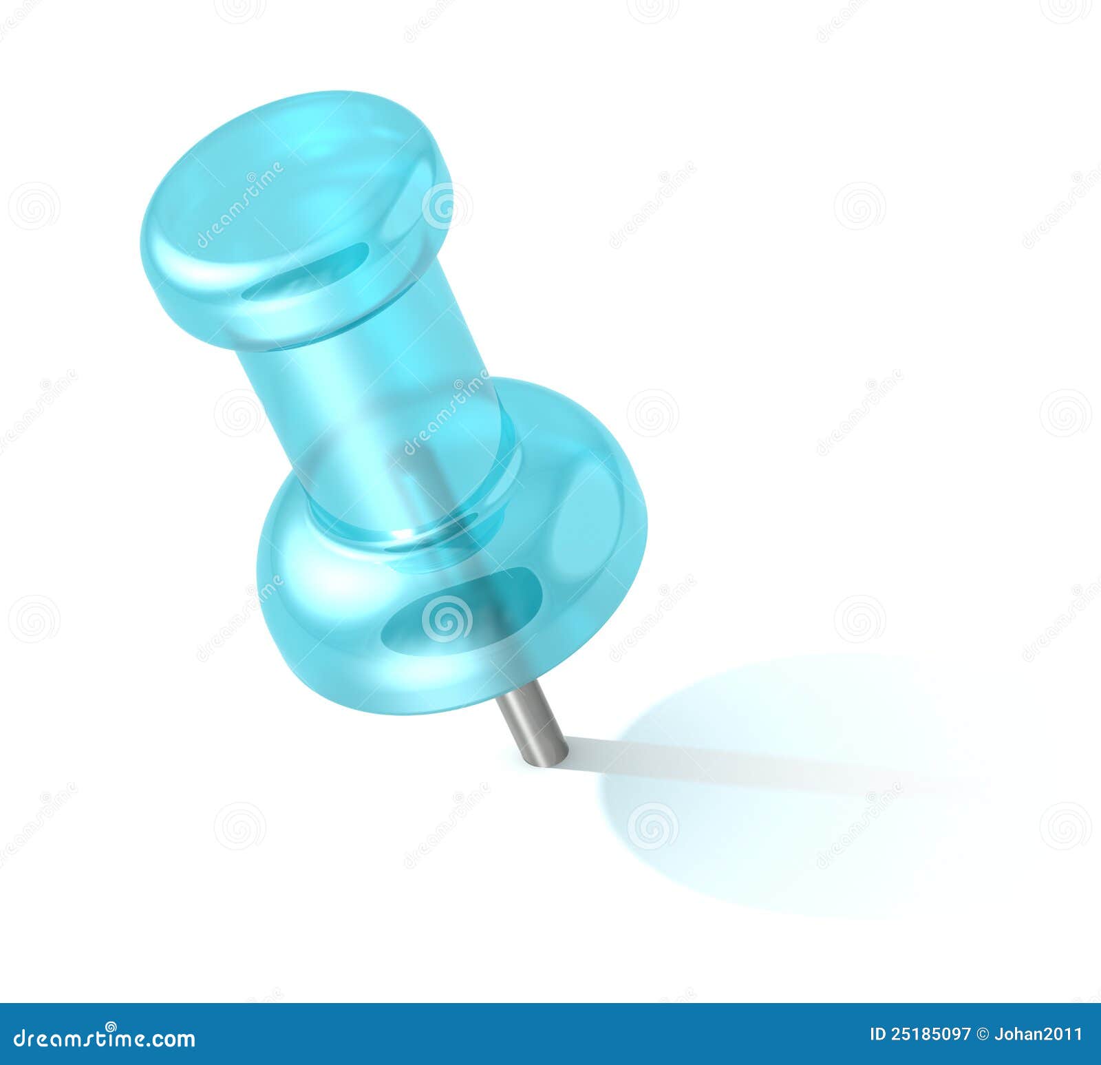 Pin azul do impulso. ilustração stock. Ilustração de detalhe - 25185097