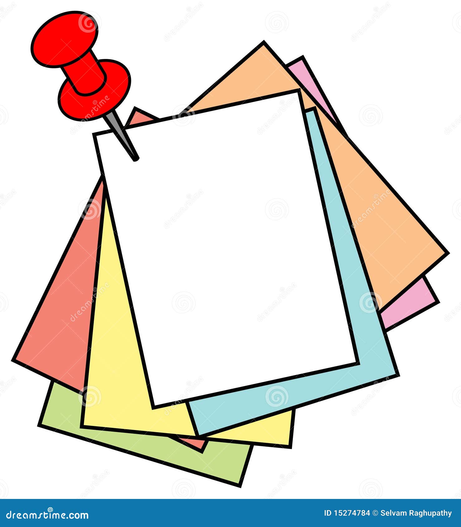 Pin board stock vector. Image of emblem, line, commercial - 15274784