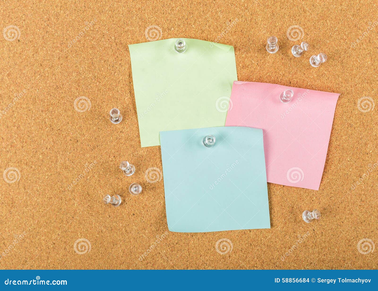 Pin Board, Cork Board, Bulletin Board Stock Photo - Image of business ...