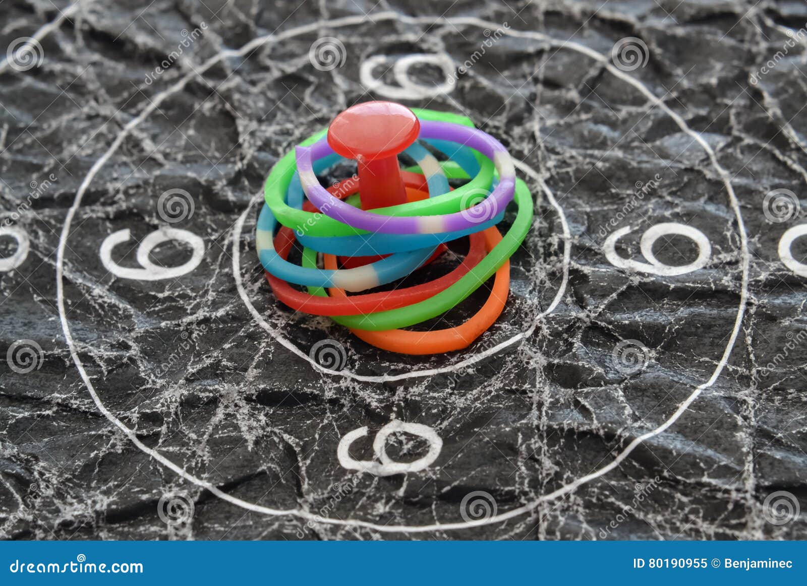 Pin in the Center of Target Stock Image - Image of multicolor, equality ...