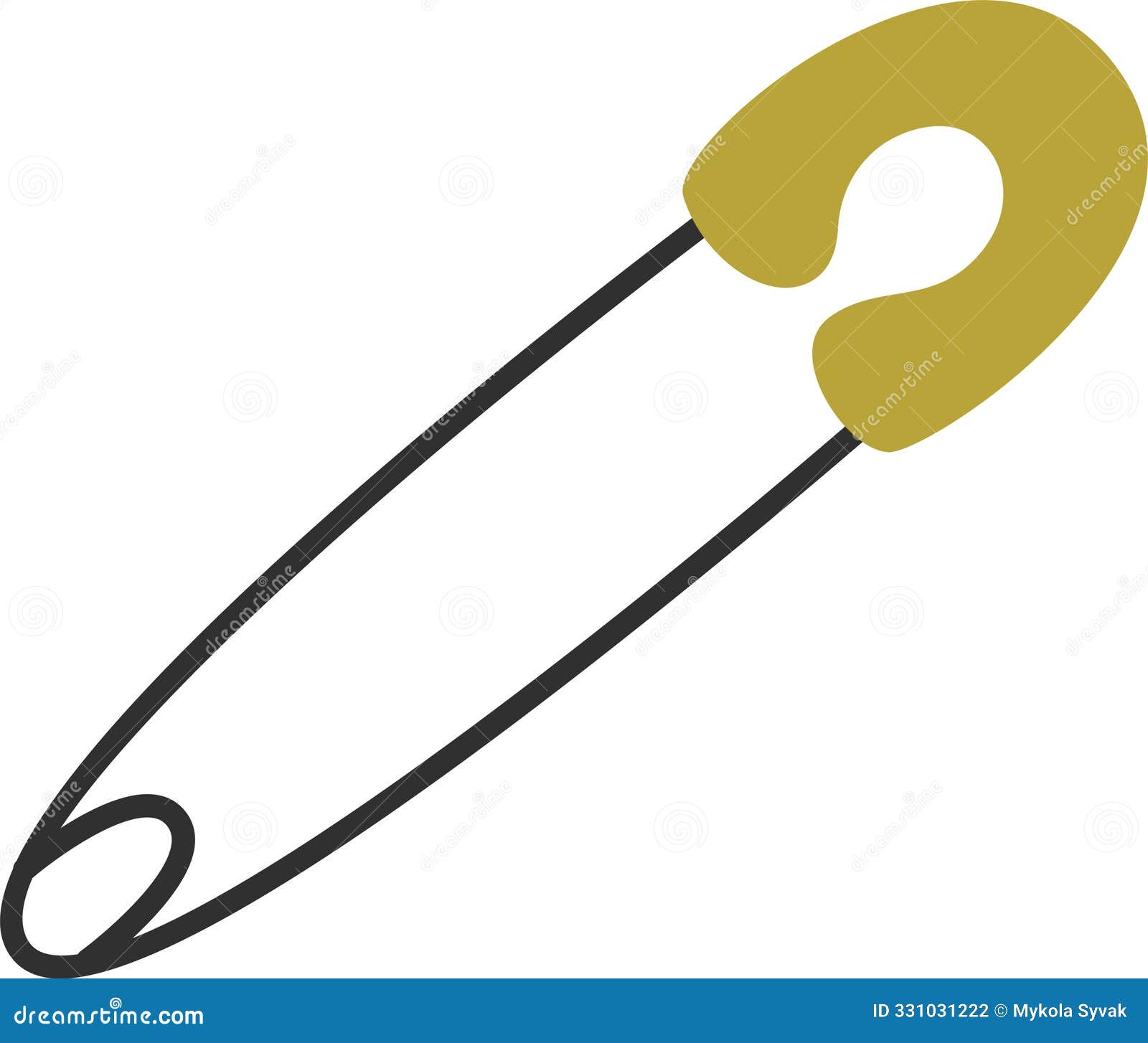 Pin for Cloth stock illustration. Illustration of supply - 331031222