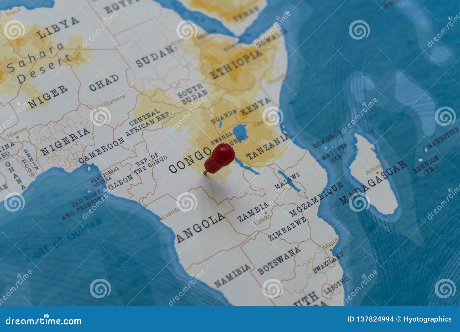 A Pin on Congo in the World Map Stock Photo - Image of graphic ...