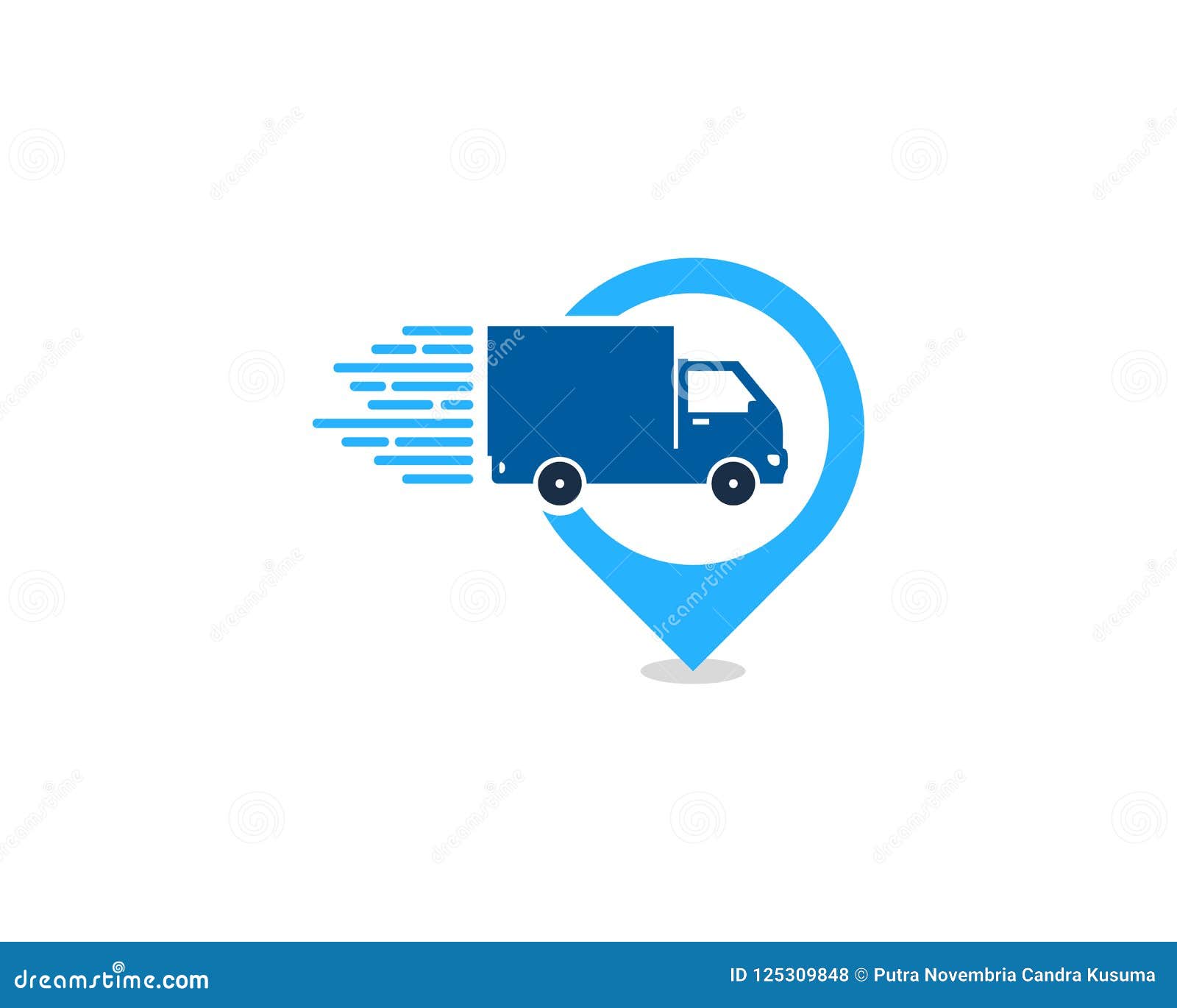 Pin Delivery Logo Icon Design Stock Vector - Illustration of point ...