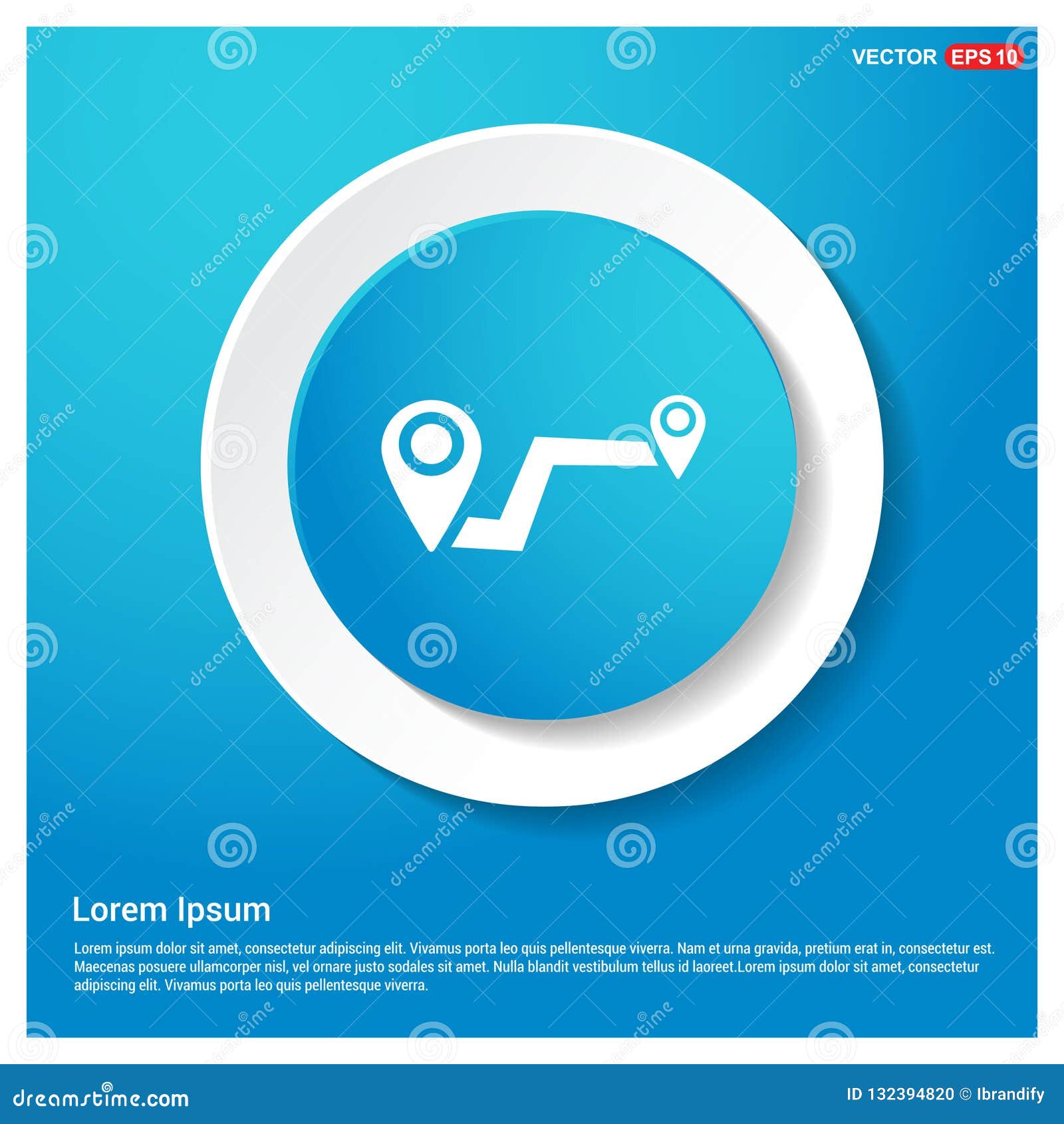 Pin en icono del mapa ilustración del vector. Ilustración de marca ...