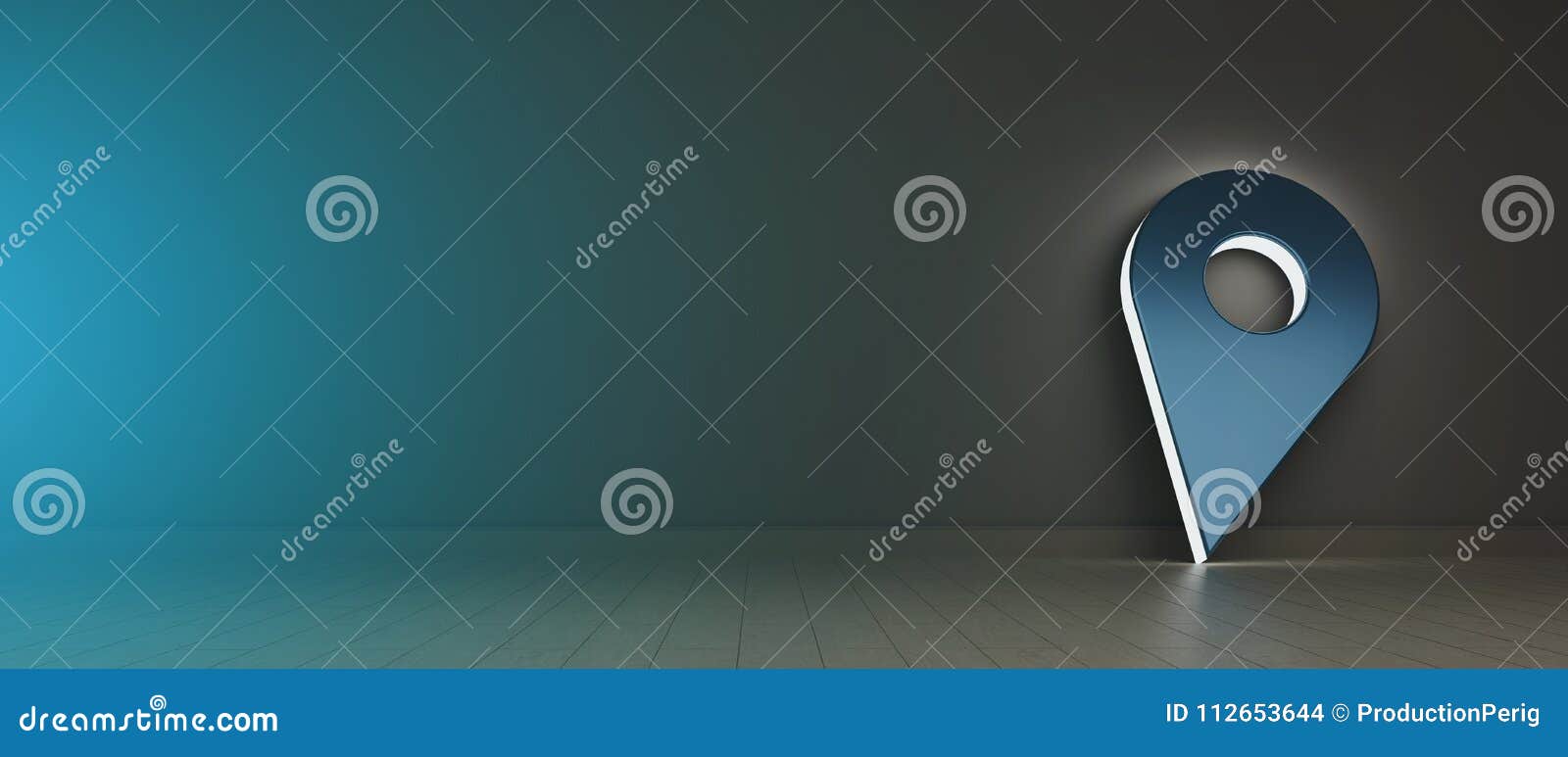 Pin Holder Illuminated Symbol Hold Against a Wall Stock Illustration ...