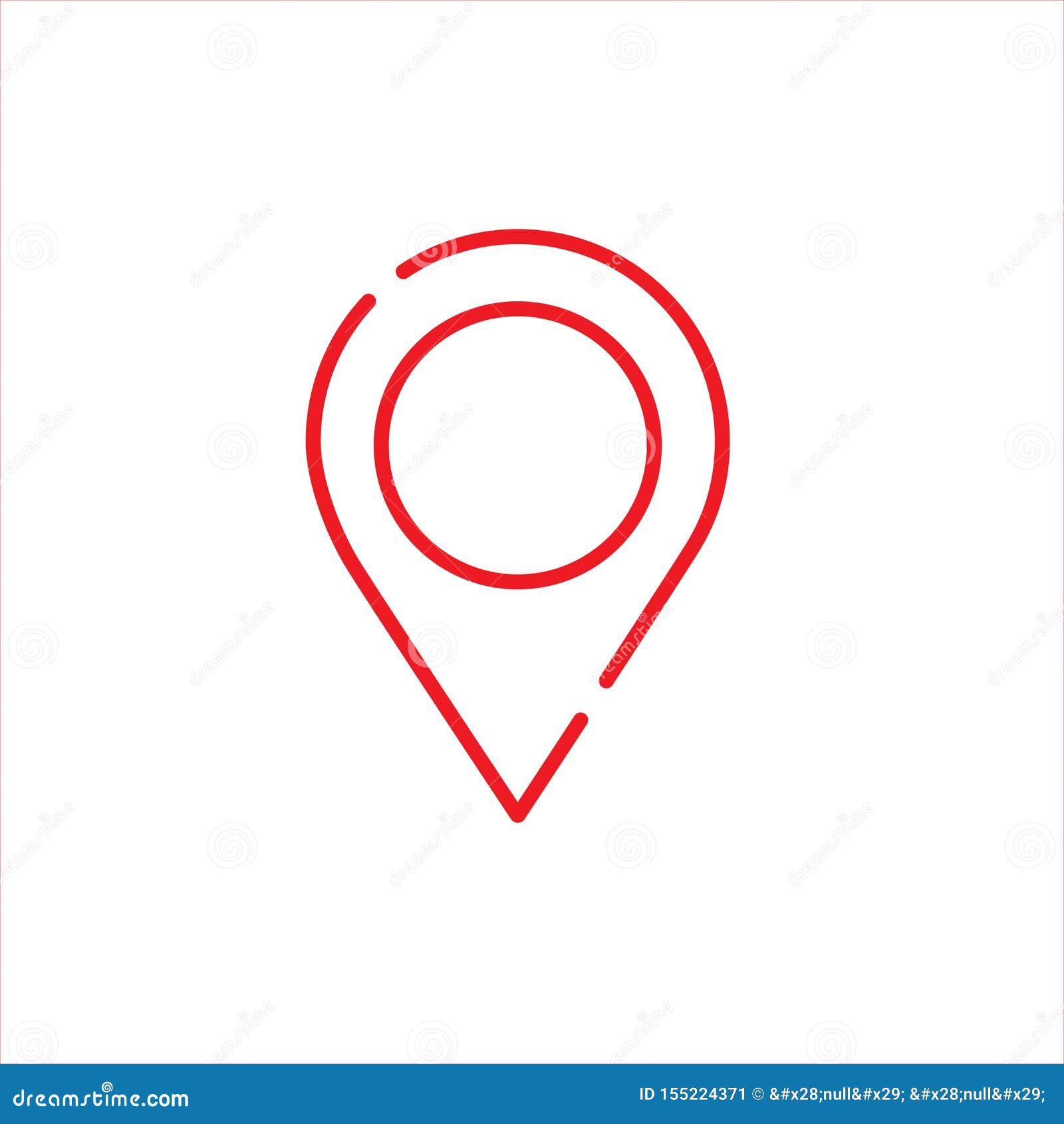 Pin Icon Lines Vector. Location Icon. Map Pointer Icon Arrow Pointer ...