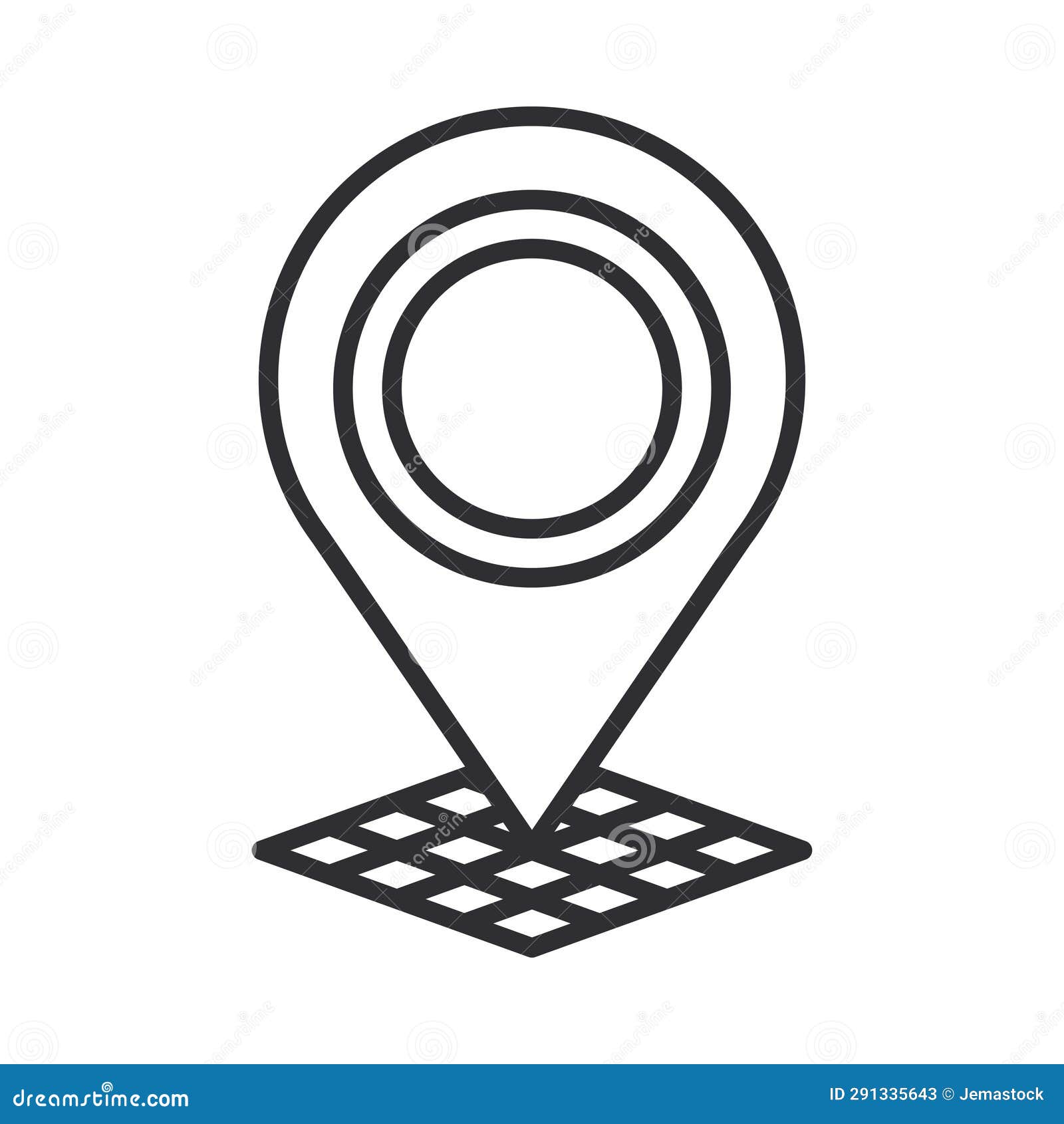 Pin Icon Location Destination Stock Vector - Illustration of vector ...