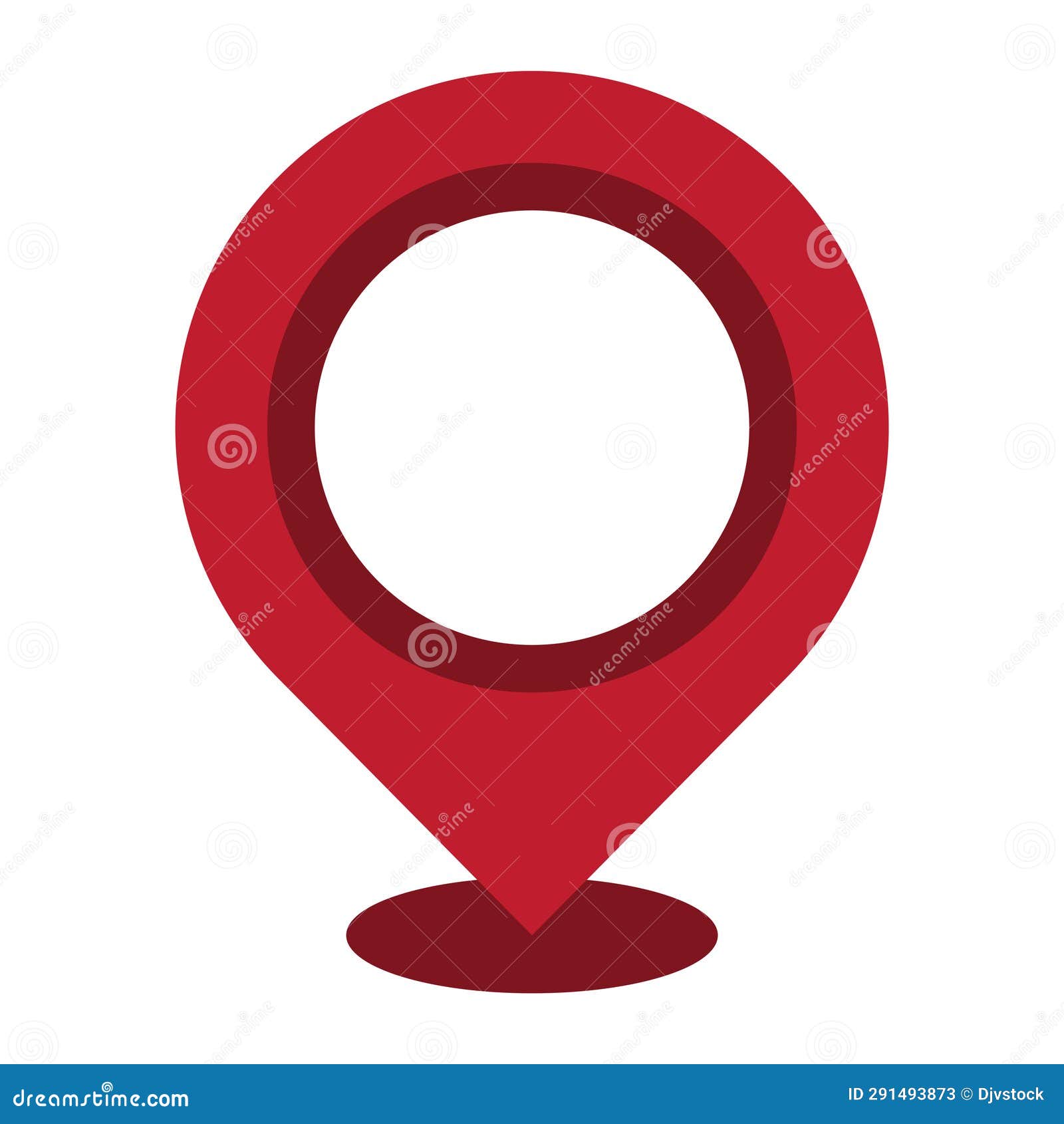 Pin Icon Location Destination Stock Vector - Illustration of position ...