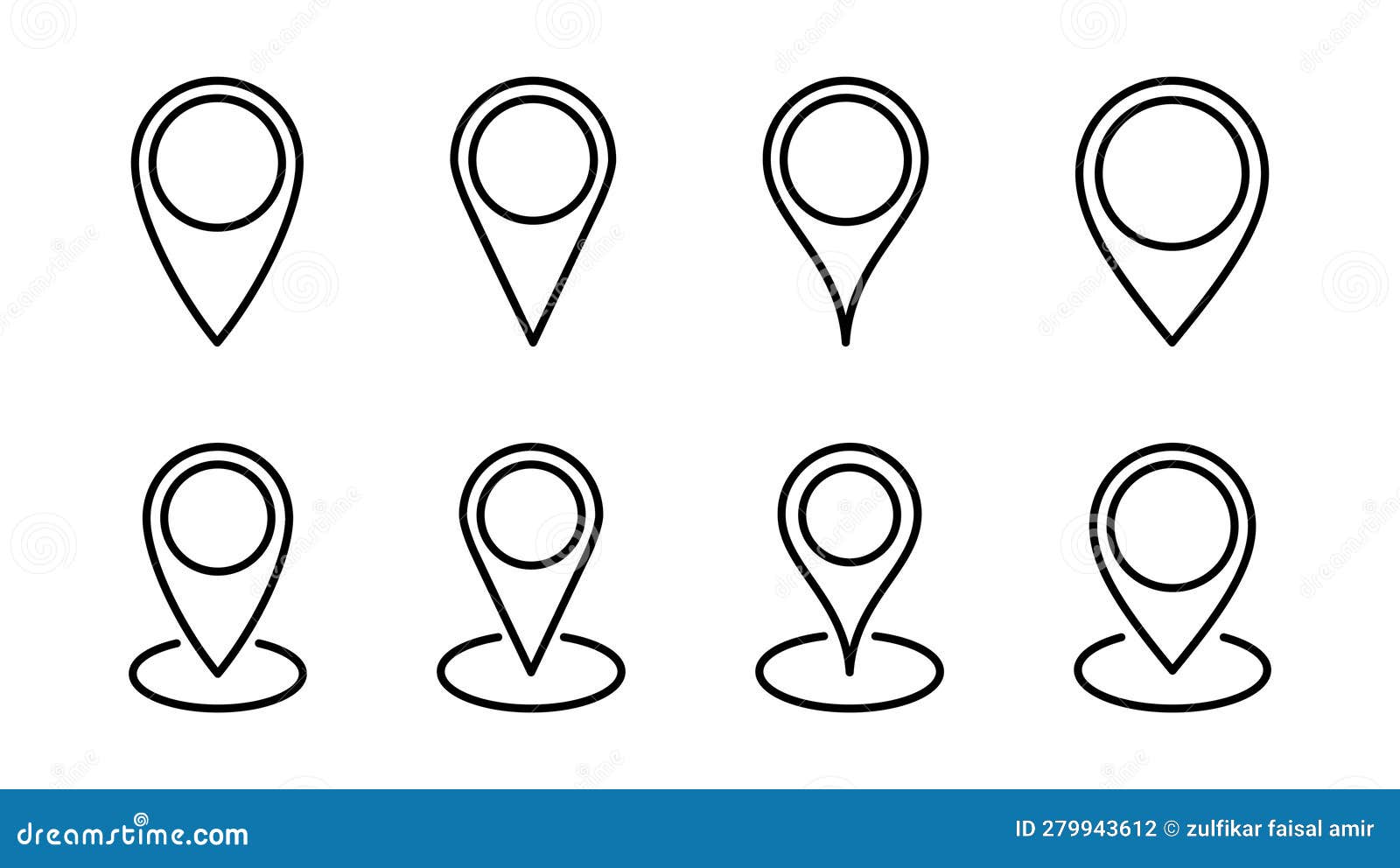 Pin Icon . Location Icon Vector. Destination Icon. Map Pin Stock ...