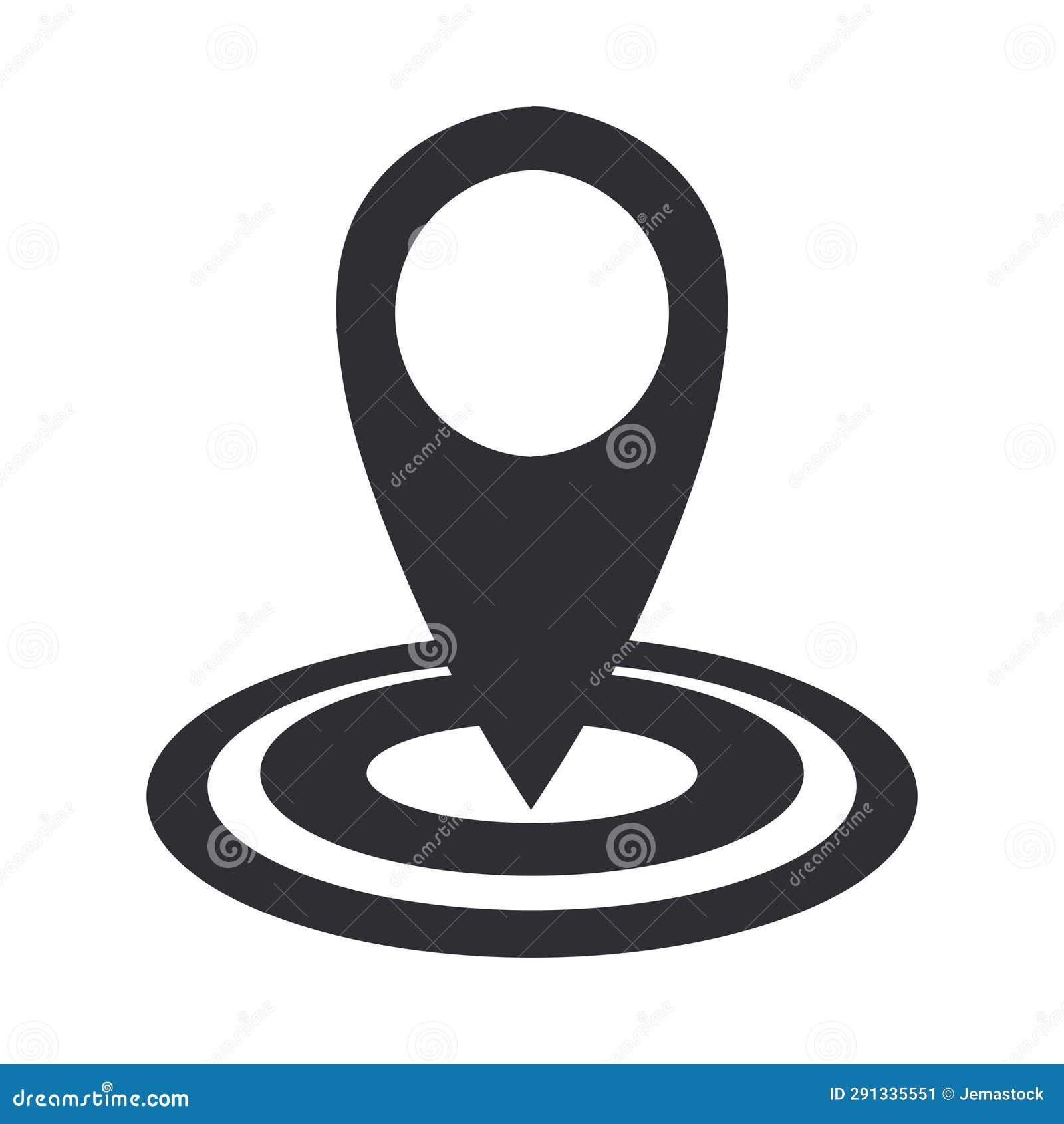 Pin Icon Location Pictogram Icon Stock Vector - Illustration of ...
