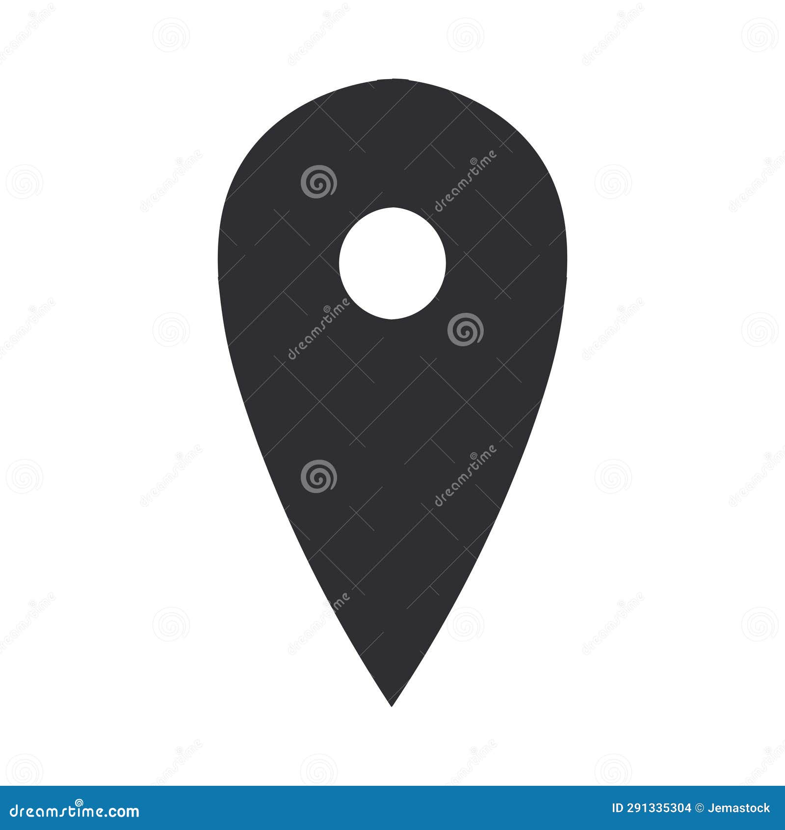 Pin Icon Location Searching Stock Illustration - Illustration of marker ...
