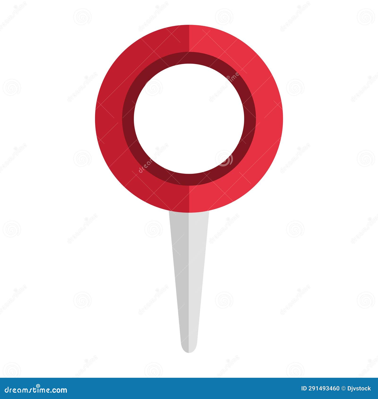 Pin icon location target stock illustration. Illustration of design ...
