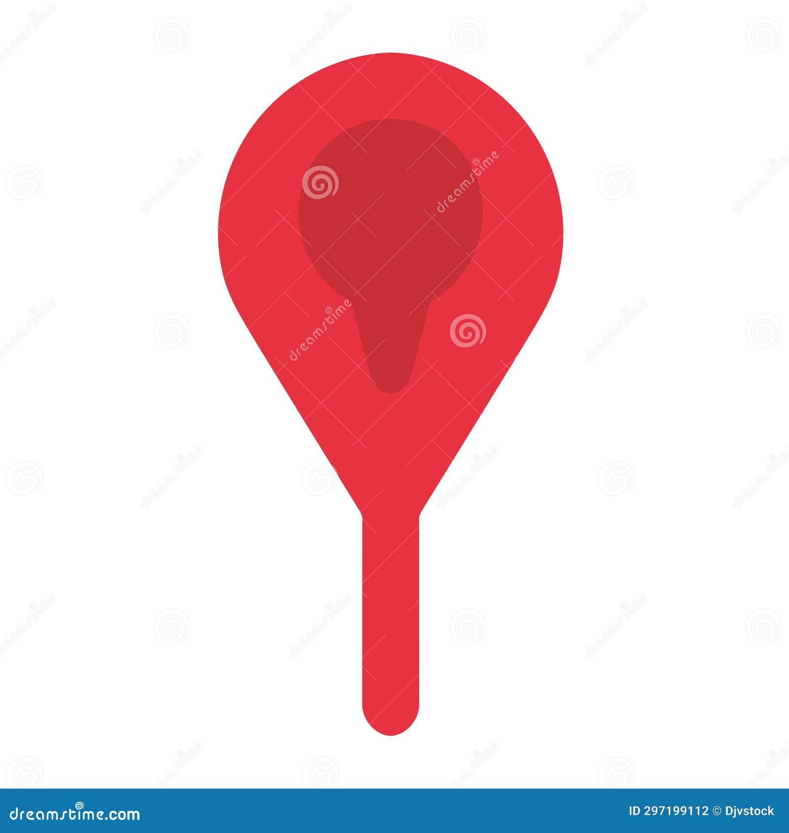 Pin Icon Location on White Backgroound Stock Illustration ...