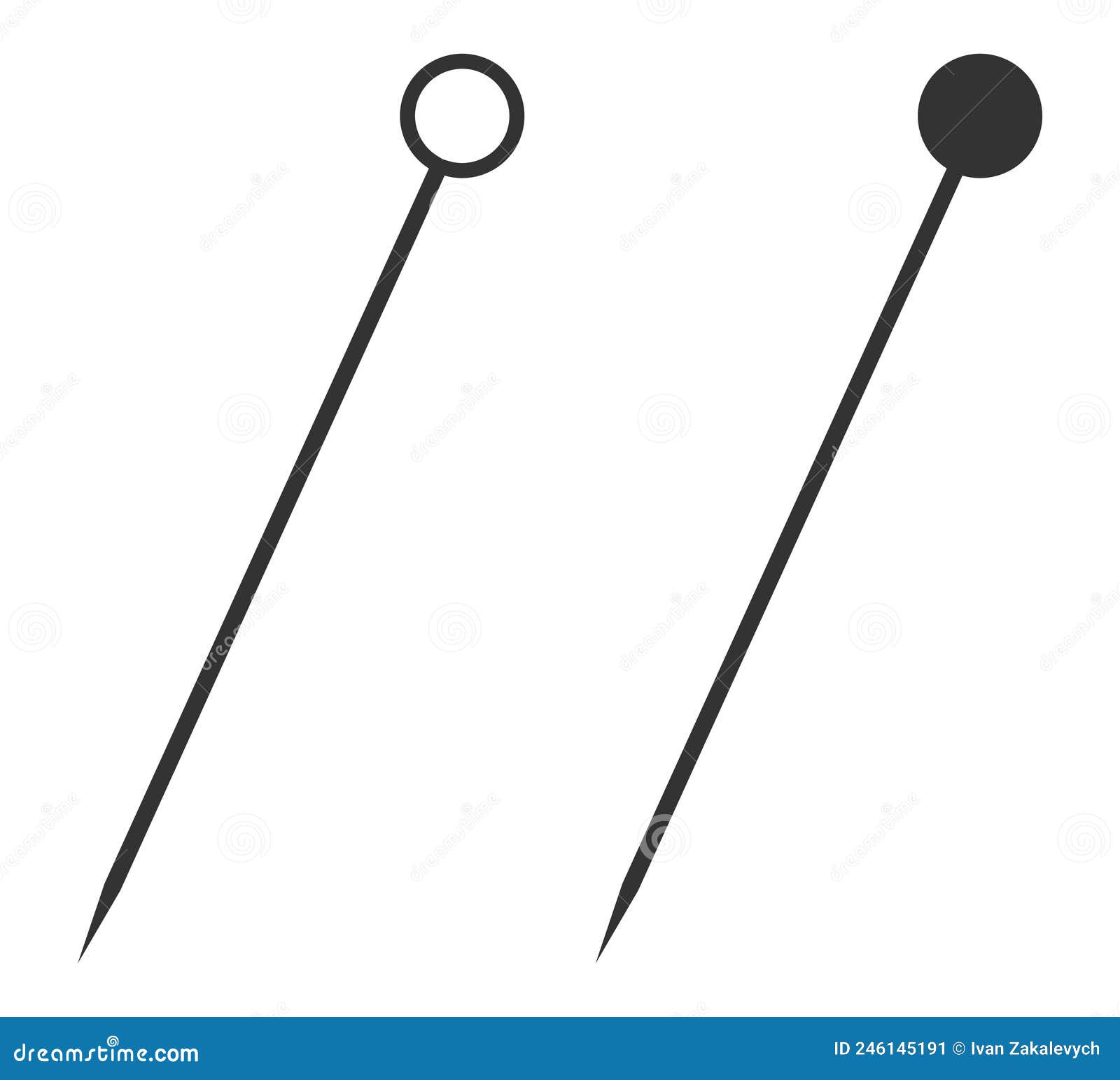 Pin Icon. Map Pointer Symbol. Sign Needle Vector Stock Vector ...