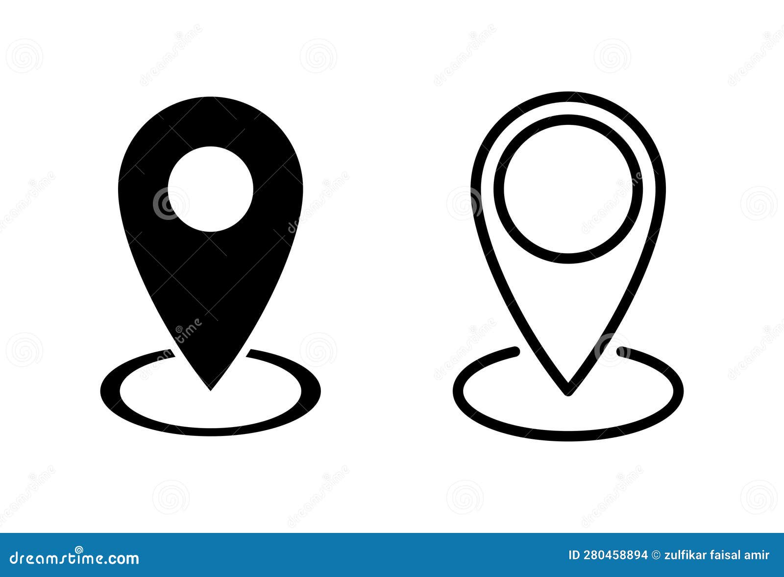 Pin Icon . Location Icon Vector. Destination Icon. Map Pin Stock Vector ...