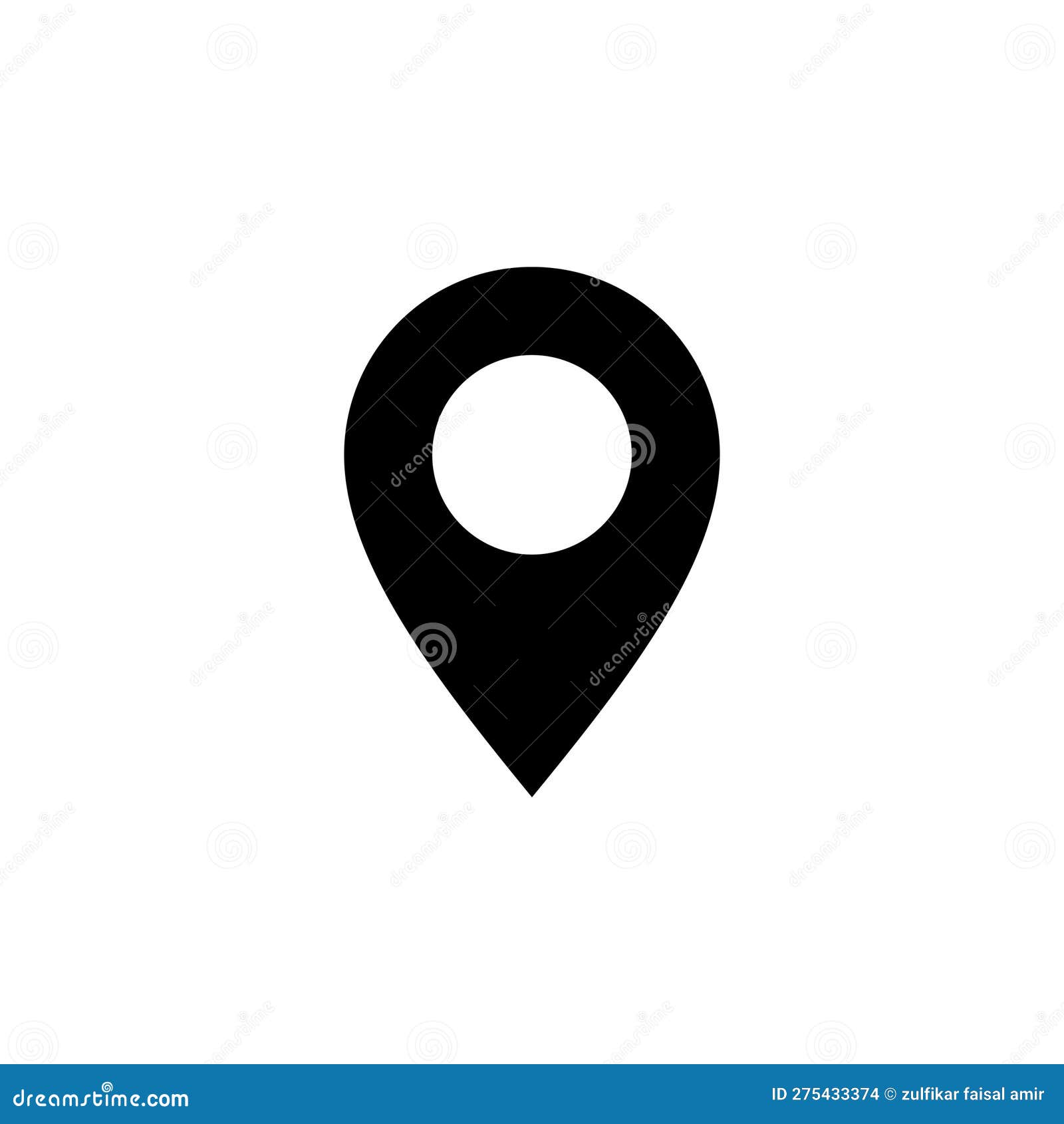 Pin Icon . Location Icon Vector. Destination Icon. Map Pin Stock Vector ...
