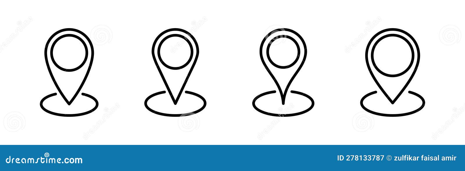 Pin Icon . Location Icon Vector. Destination Icon. Map Pin Stock Vector ...