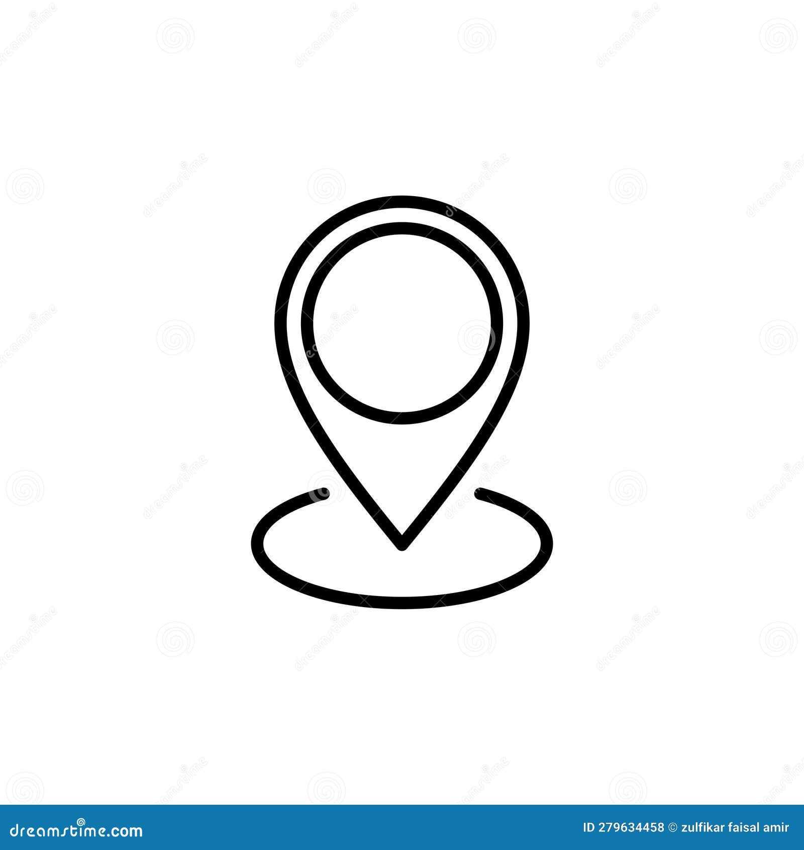 Pin Icon . Location Icon Vector. Destination Icon. Map Pin Stock Vector ...