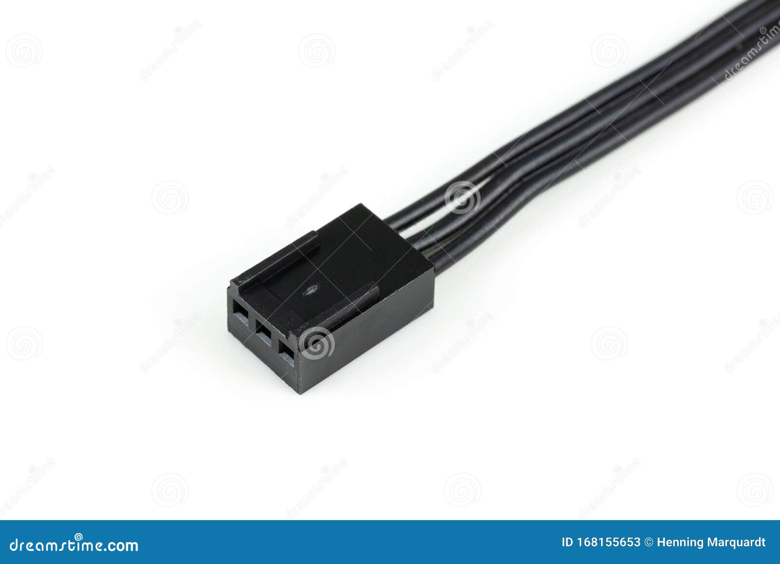 3 Pin Idc Female Fan Connector Isolated On White Background Stock Image ...