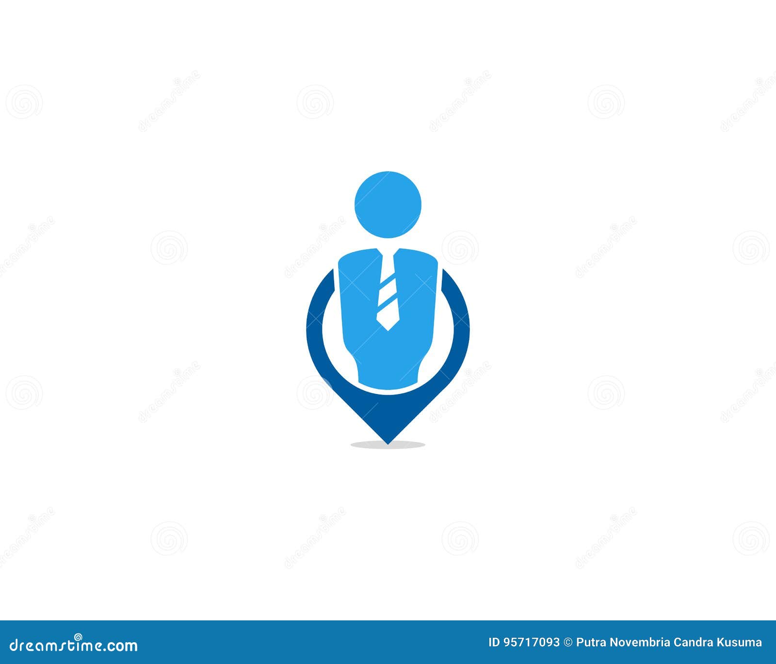 Pin Location Job Icon Logo Design Element Stock Vector - Illustration ...