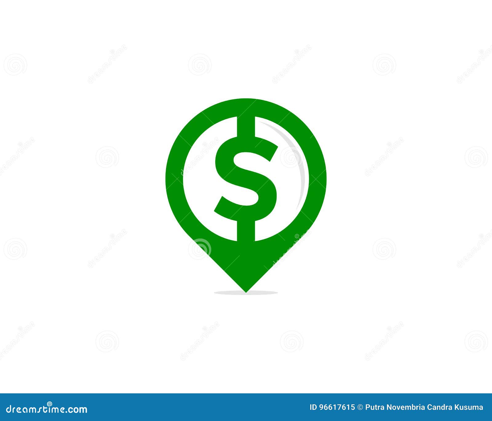 Pin Location Money Icon Logo Design Element Stock Vector - Illustration ...