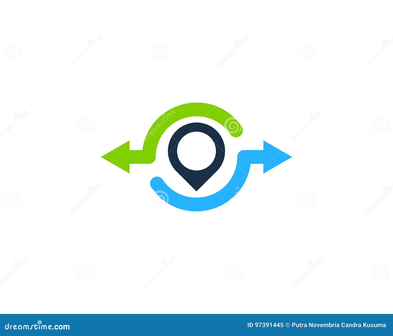 Pin Location Share Icon Logo Design Element Stock Vector - Illustration ...