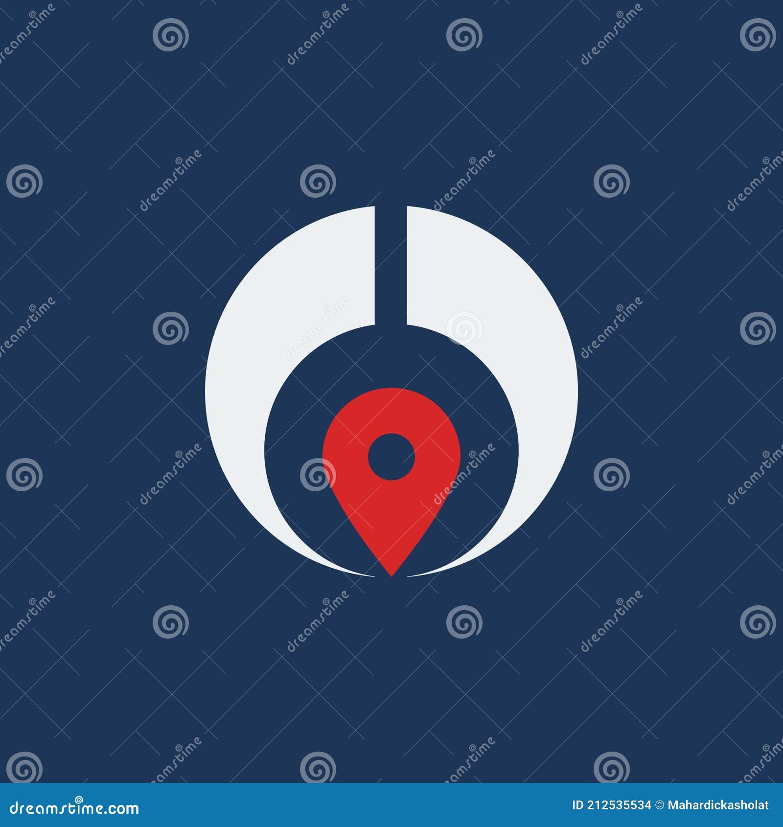 Pin Logo Vector Template. Eps 10. Symbol for Identity. Logotype ...