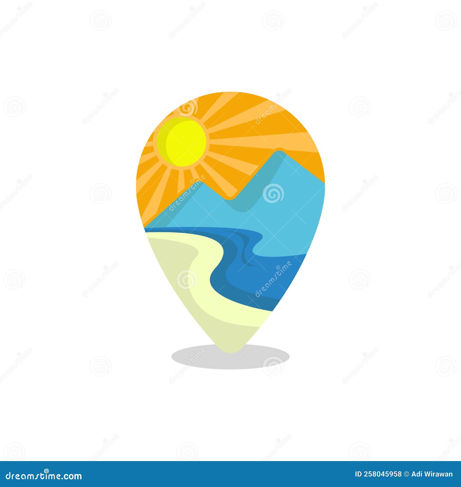 Pin Map Gps Travel Destination Location Logo Stock Vector ...