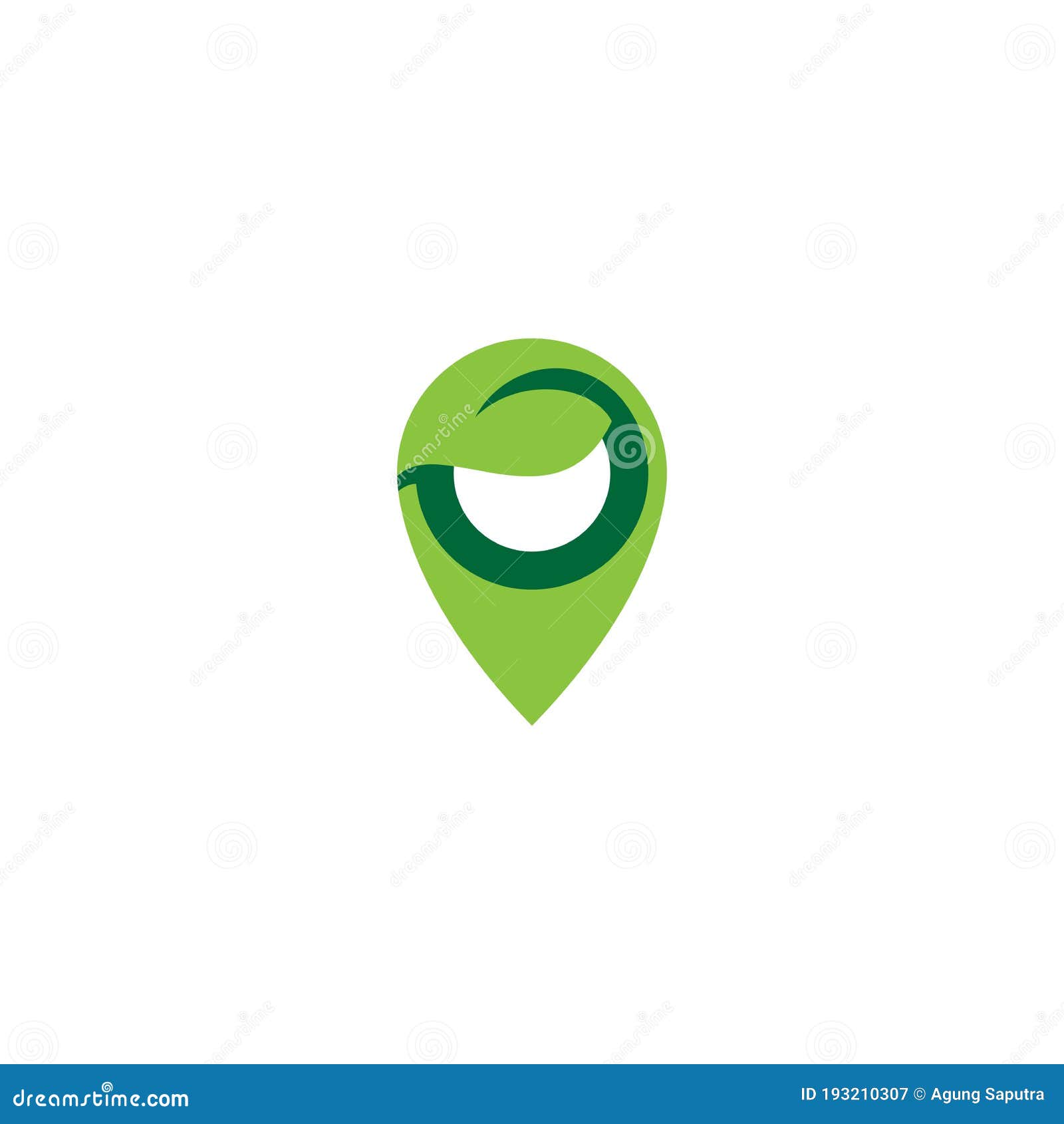 Pin Map Green Logo or Icon Vector Stock Vector - Illustration of ...