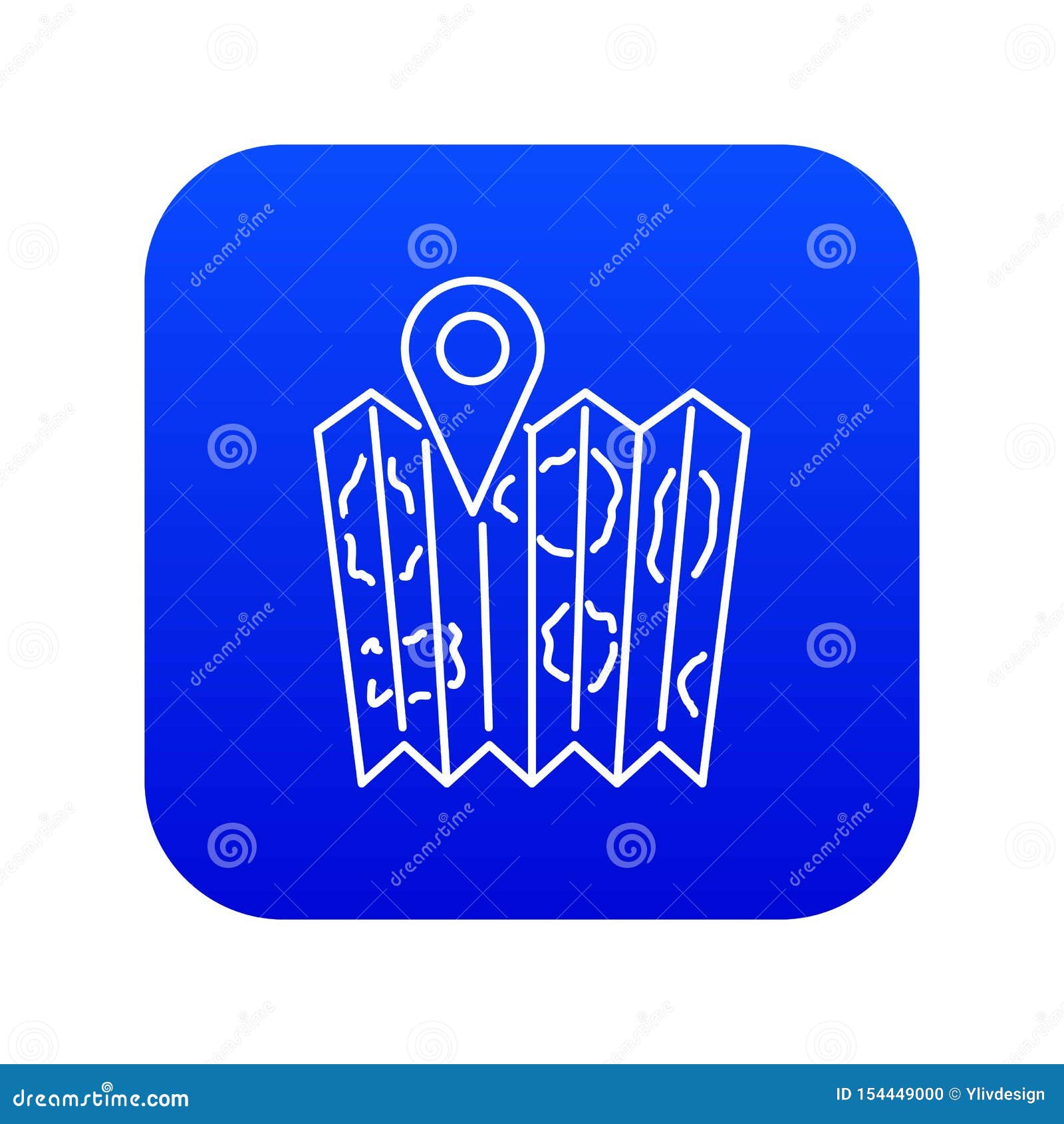Pin on the Map Icon Blue Vector Stock Vector - Illustration of position ...