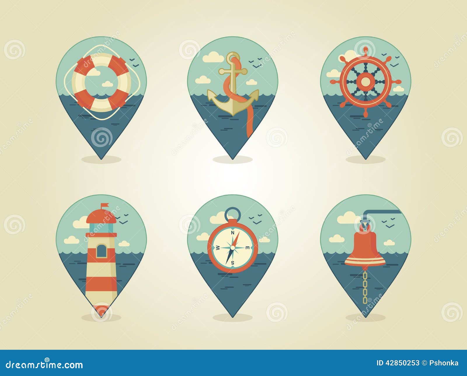 Pin map icons marine stock vector. Illustration of internet - 42850253
