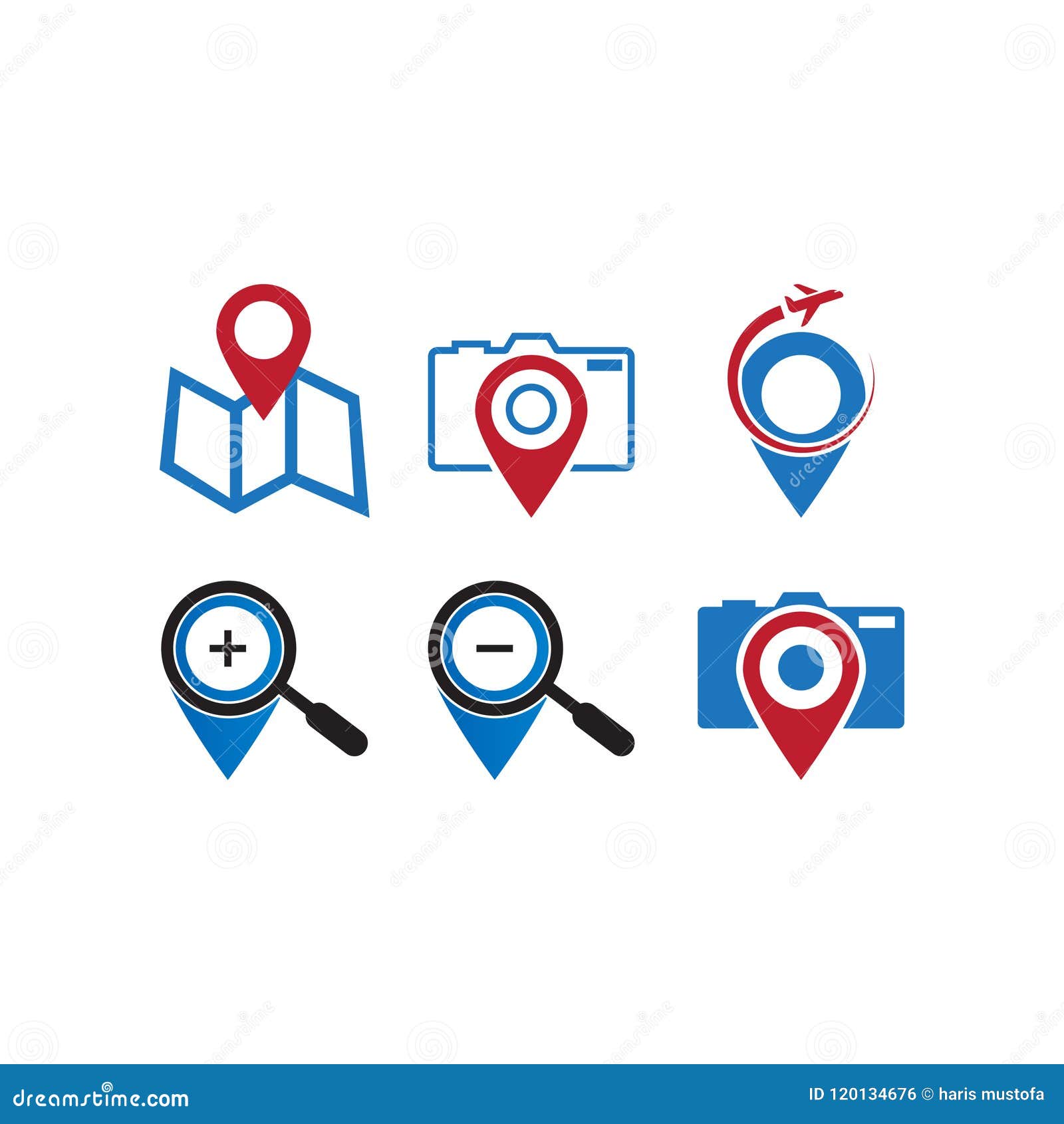 Pin Map Logo Design Template Stock Vector - Illustration of symbol ...