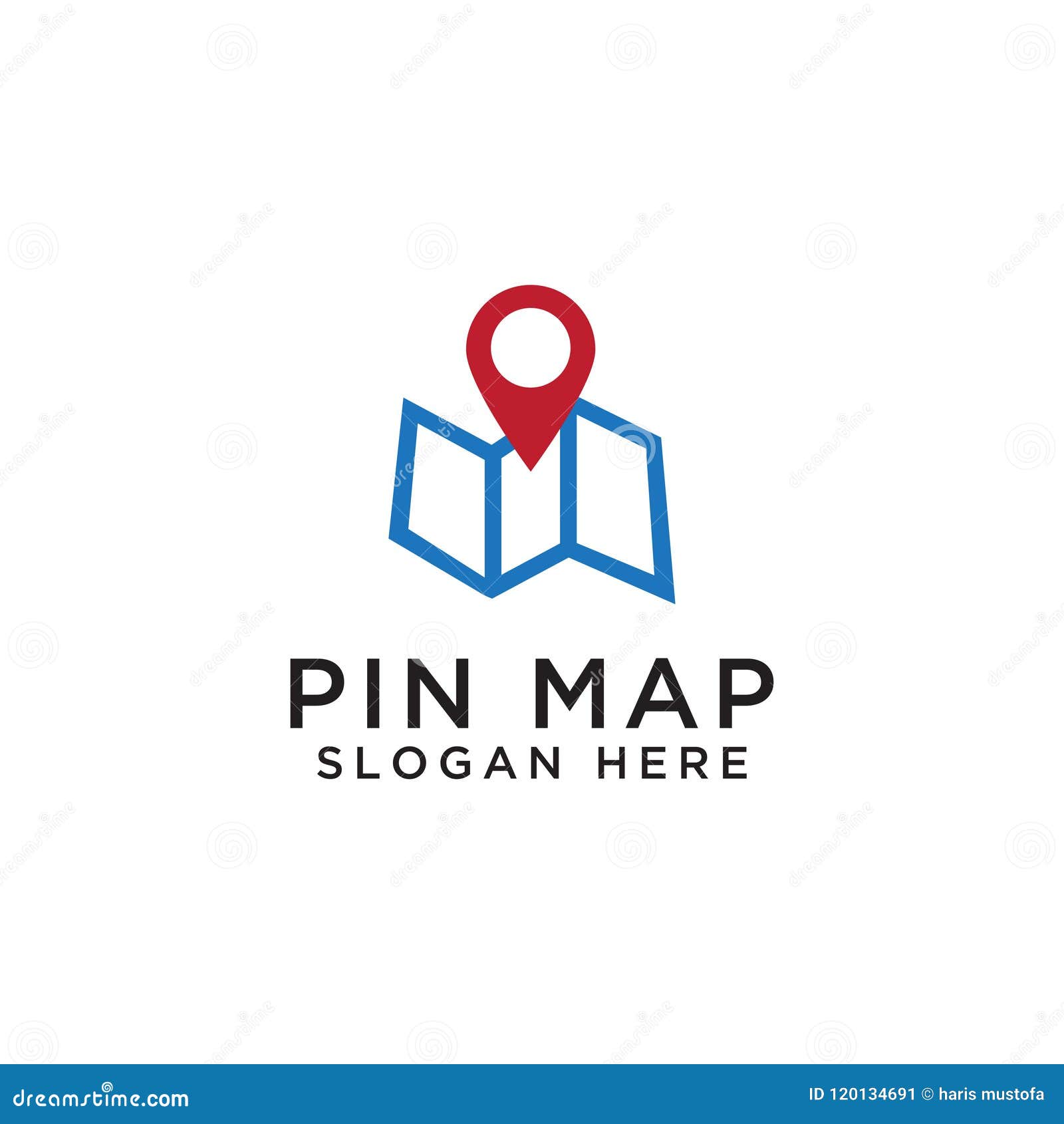 Pin Map Logo Design Template Stock Vector - Illustration of sign ...
