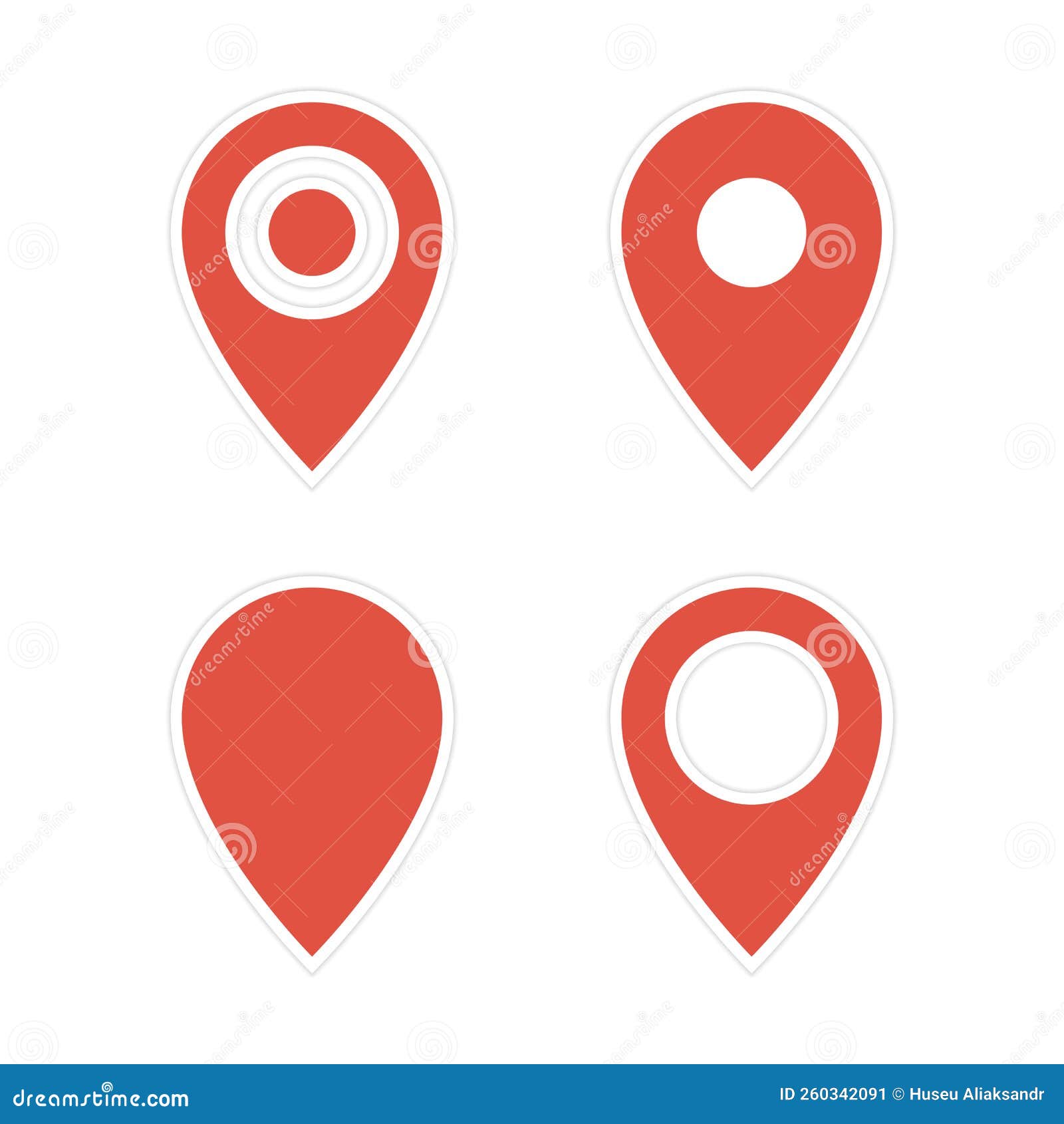 Pin map navigation icon. stock vector. Illustration of label - 260342091