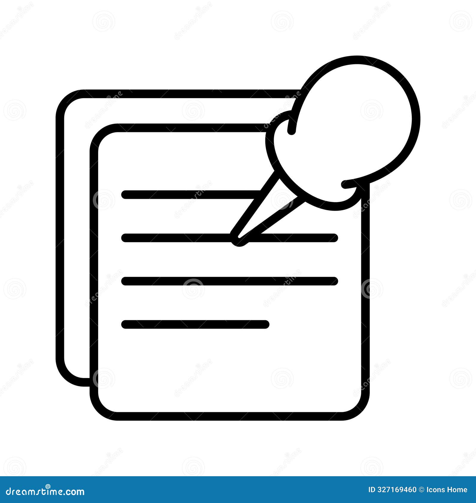 Pin Notes Icon, Featuring a Pin or Tack, Symbolizes Reminders ...