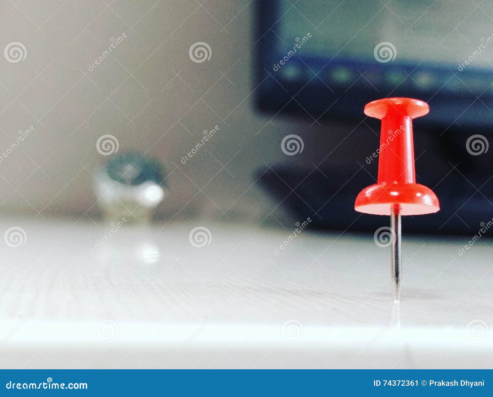 Pin over desk stock image. Image of front, desk, monitor - 74372361