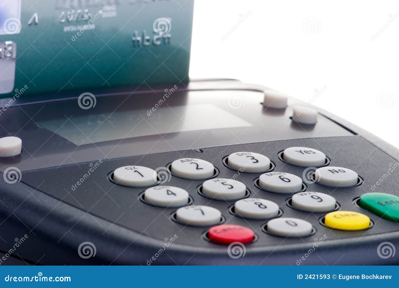 Pin Pad - Credit Card Swipe Stock Image - Image of bank, order: 2421593