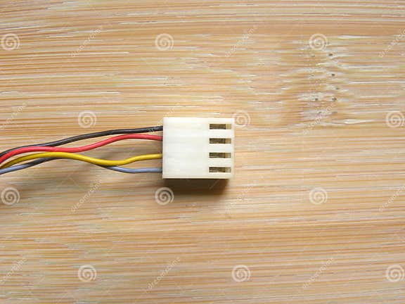 4 pin PCB connector stock image. Image of wiring, electric - 186576225