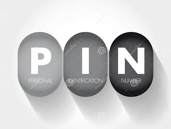PIN Personal Identification Number - Passcode Used in the Process of ...