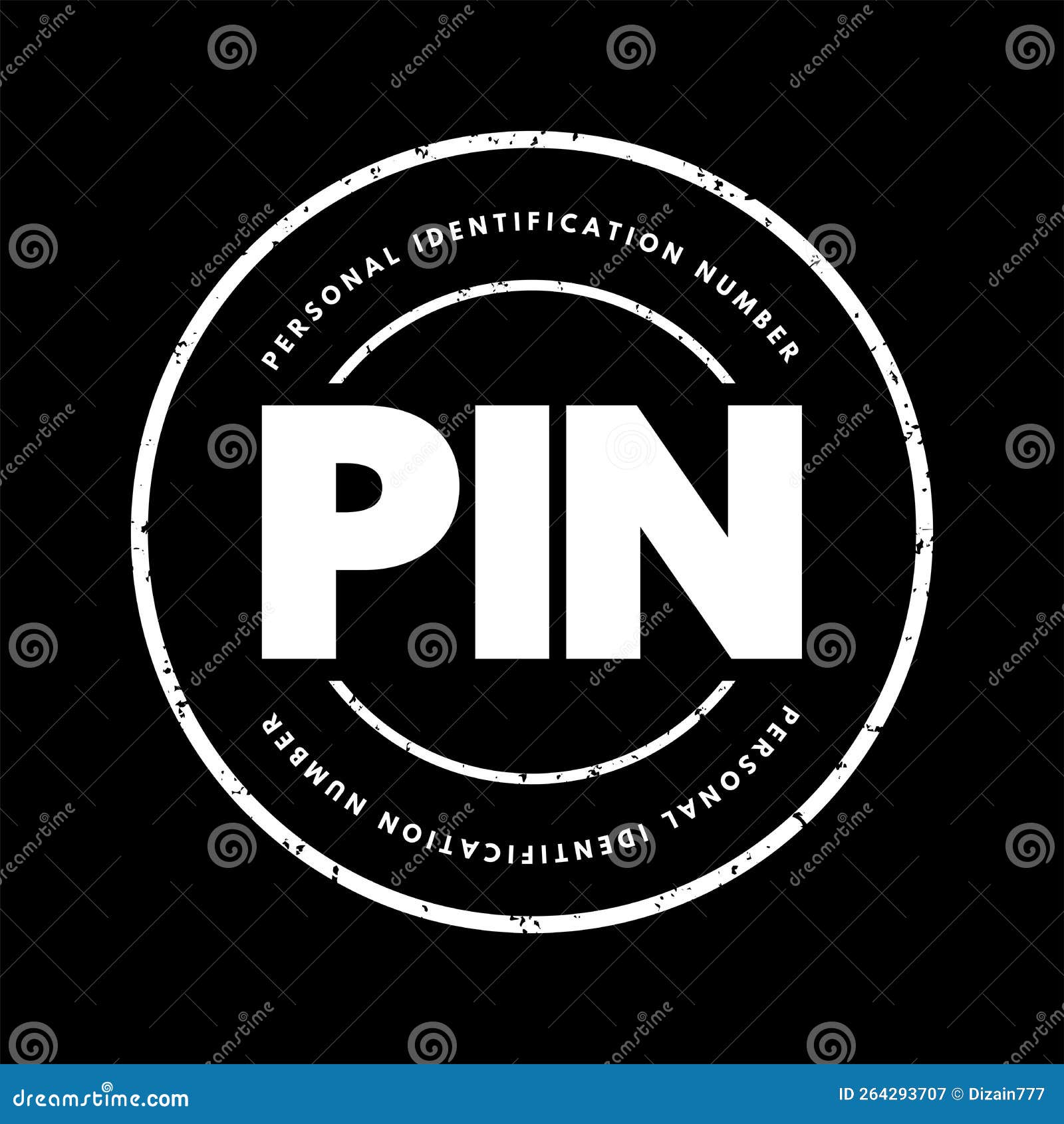 PIN Personal Identification Number - Passcode Used in the Process of ...