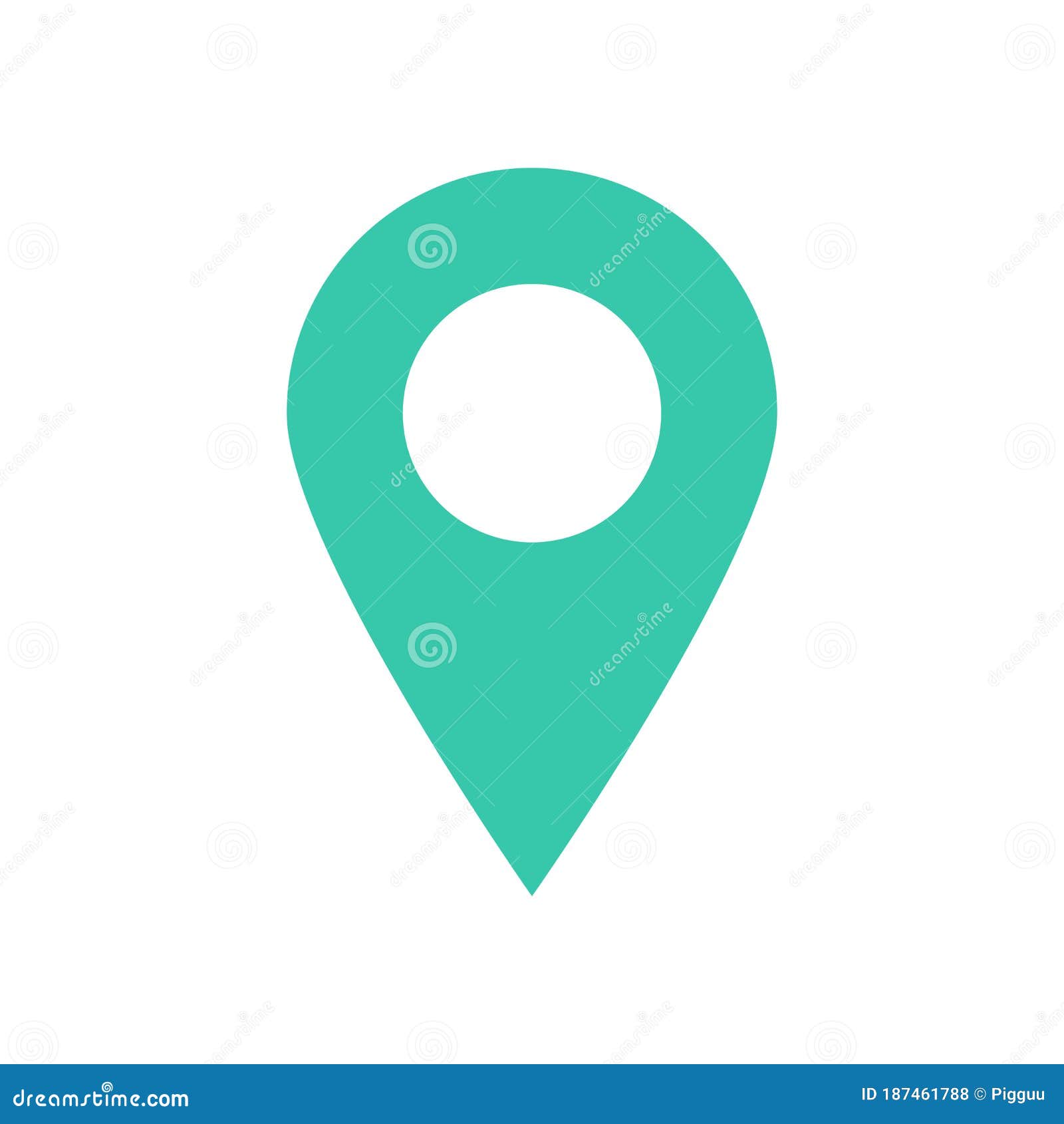 Pin Point Icon. Green Map Location Pointer Isolated on White Background ... Pin Point Icon. Green Map Location Pointer Isolated on White Background ...