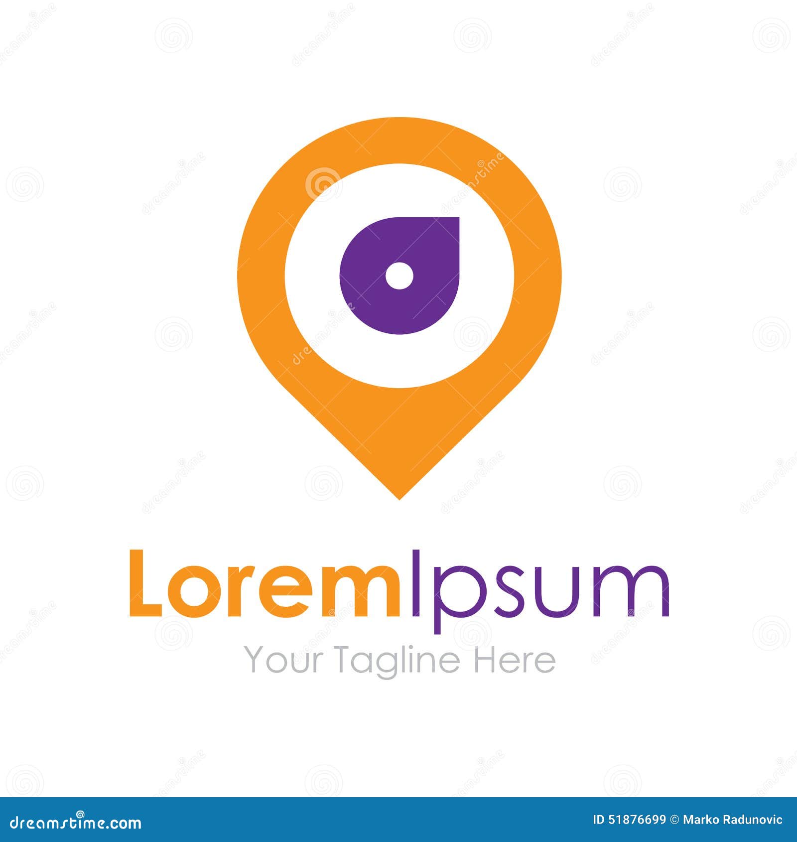 Pin Point Location Compass Concept Elements Icon Logo Stock ...