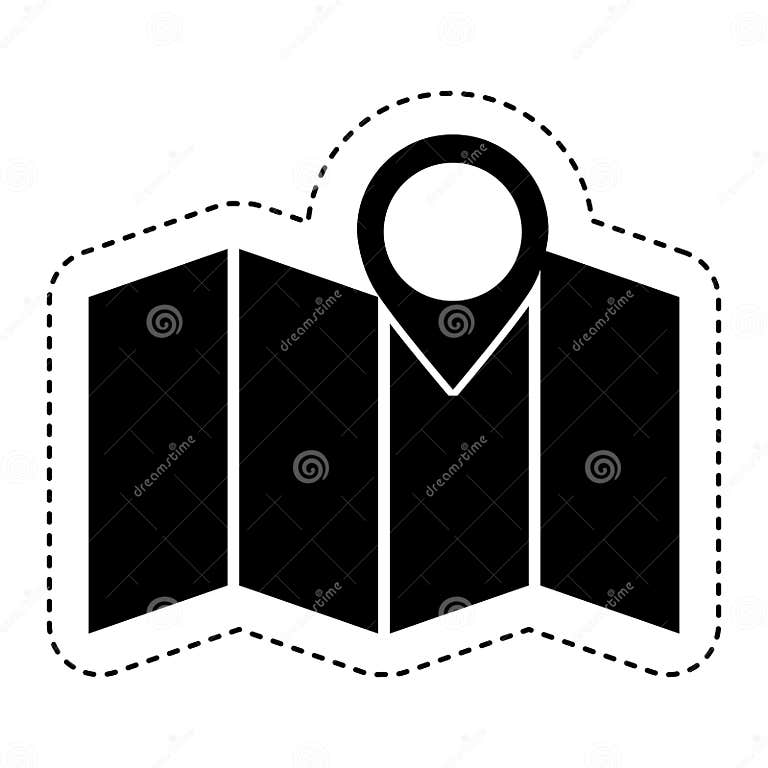Pin pointer location icon stock illustration. Illustration of sign ...