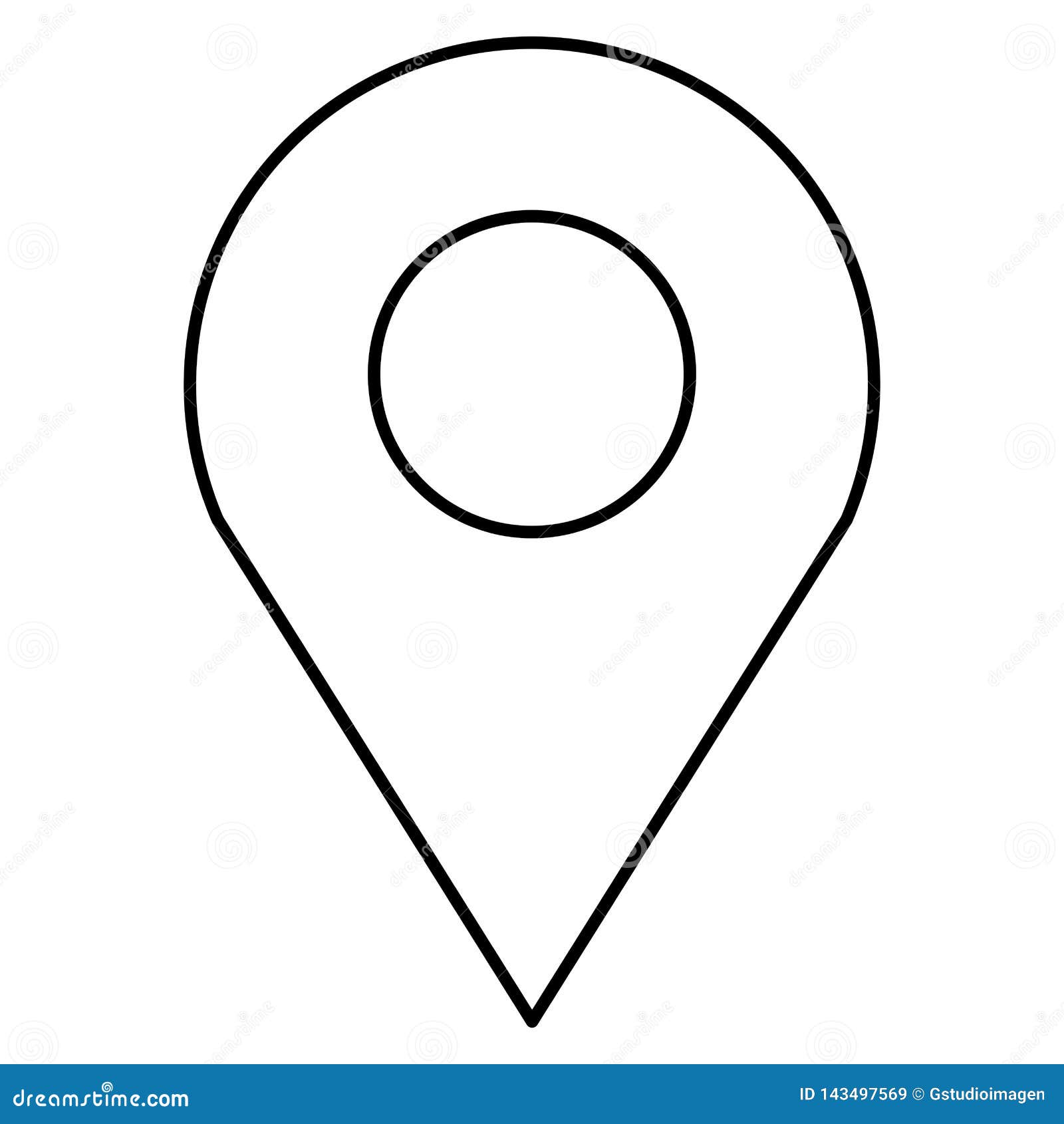 Pin pointer location icon stock vector. Illustration of pointer - 143497569 Pin pointer location icon stock vector. Illustration of pointer - 143497569